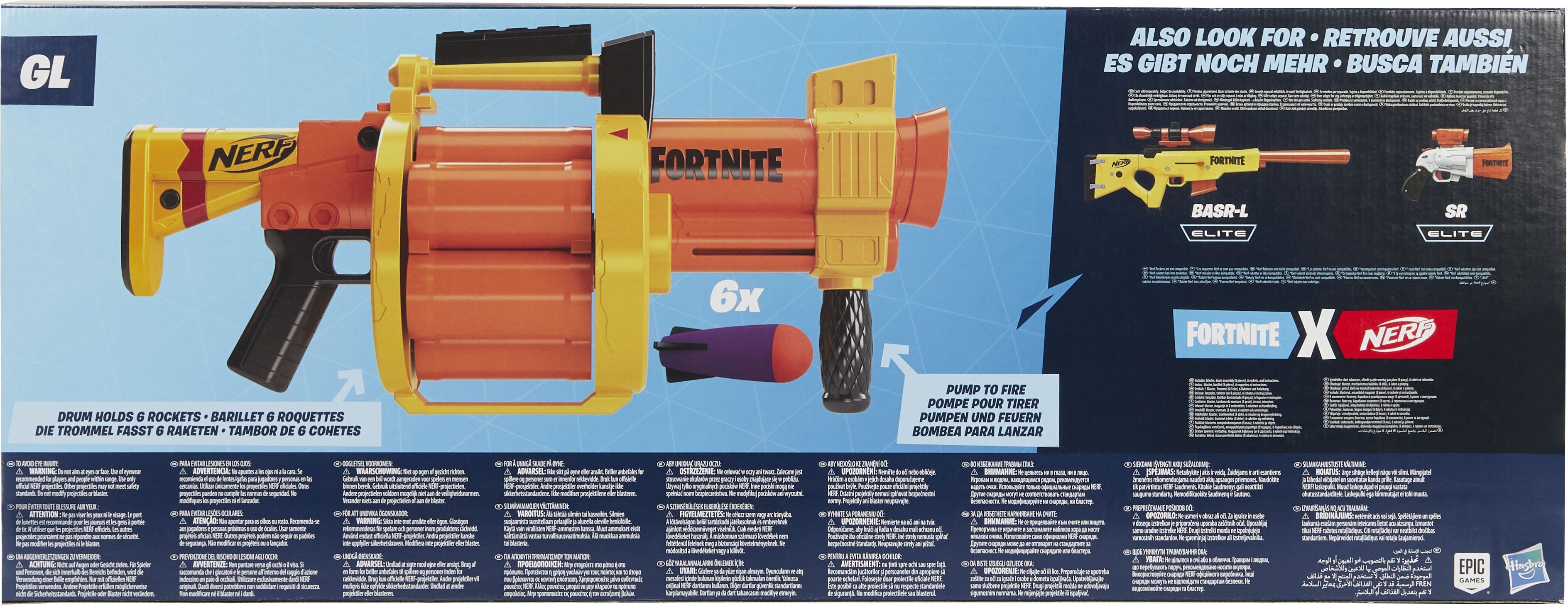 Nerf Fortnite GL blaster -vaahtomuoviammusase – Verkkokauppa.com