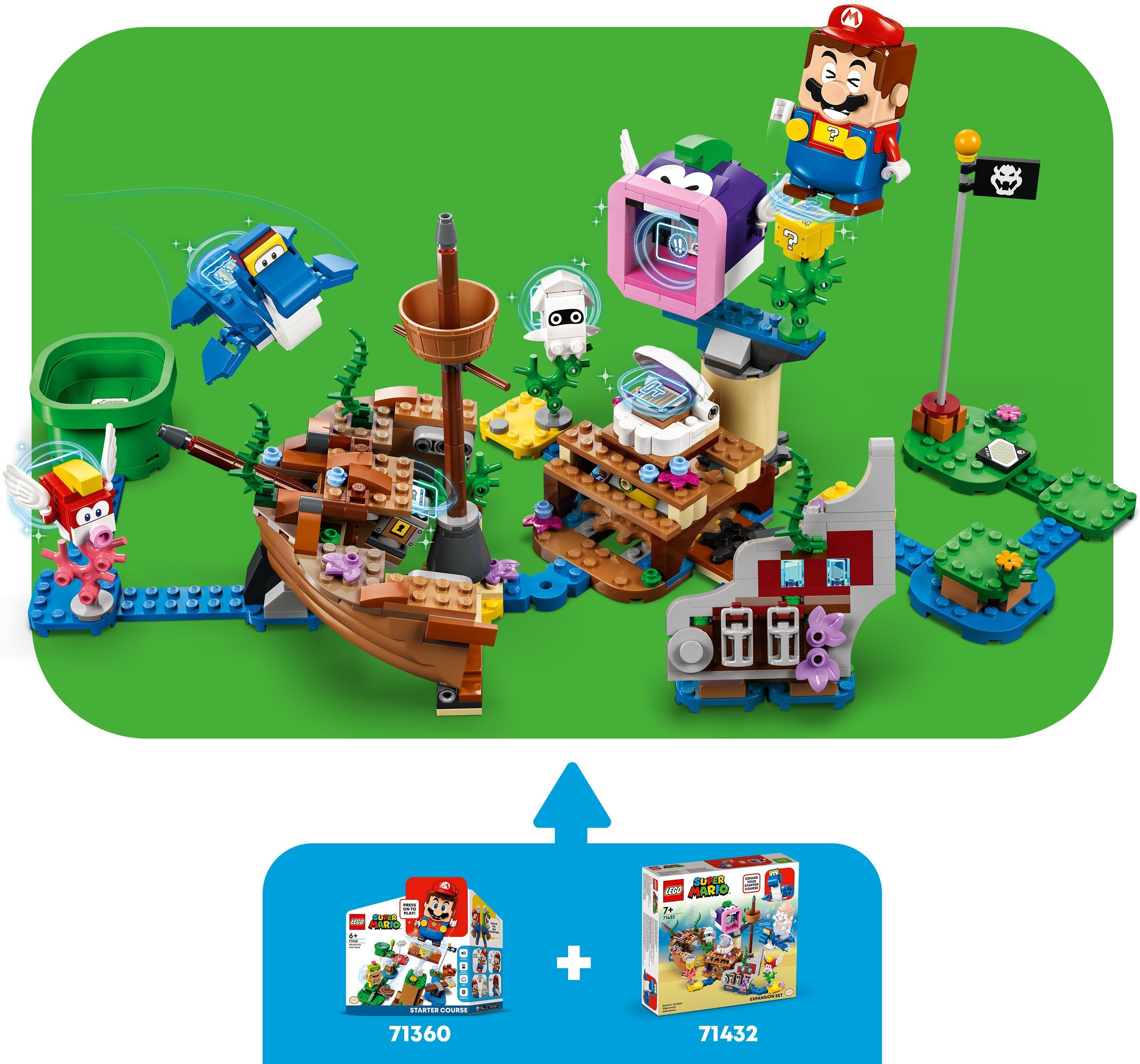 LEGO Super Mario 71432 - Dorrien seikkailu uponneella laivanhylyllä ...