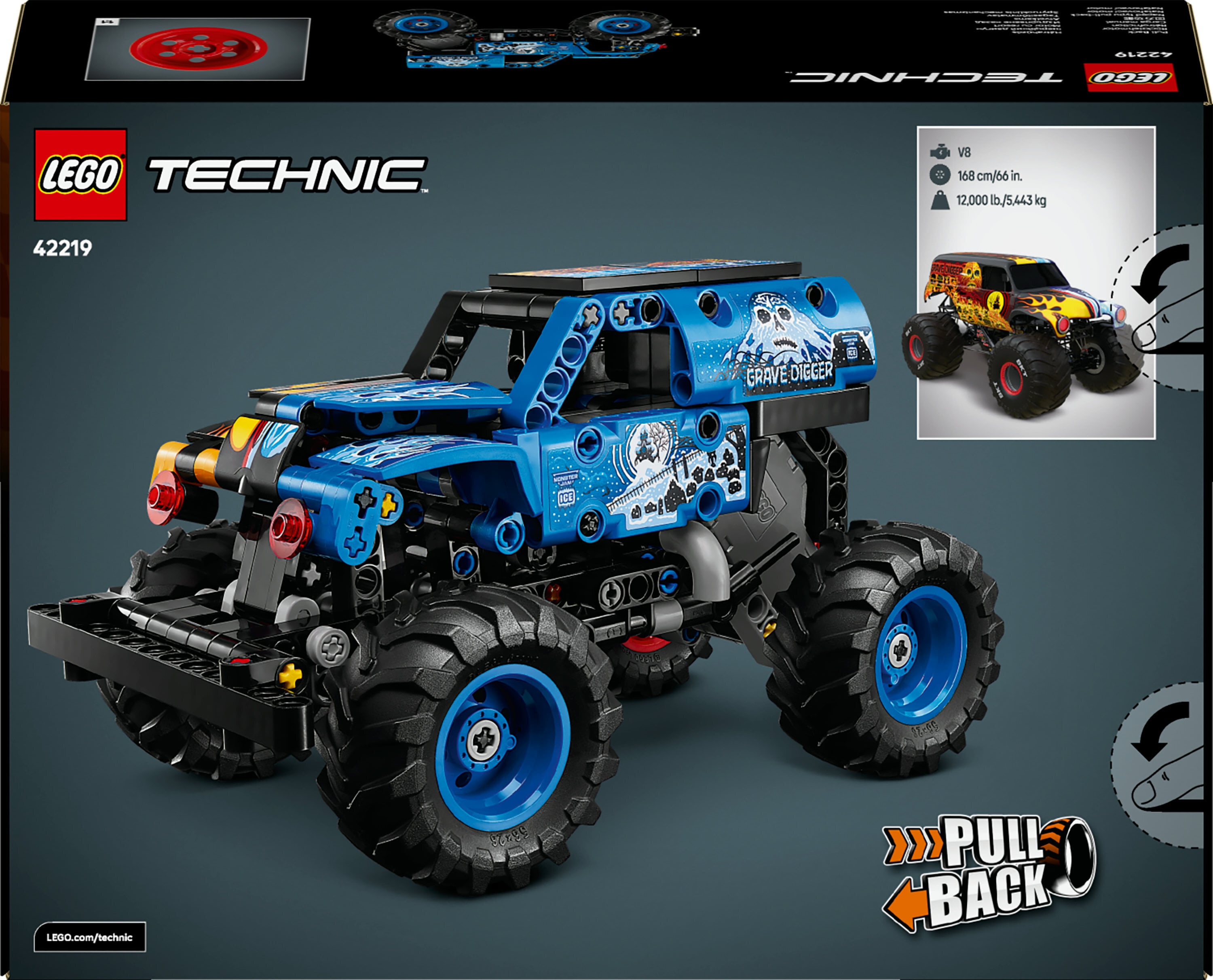 LEGO Technic 42219 Monster Jam™ Grave Digger™ tuli ja jää ...