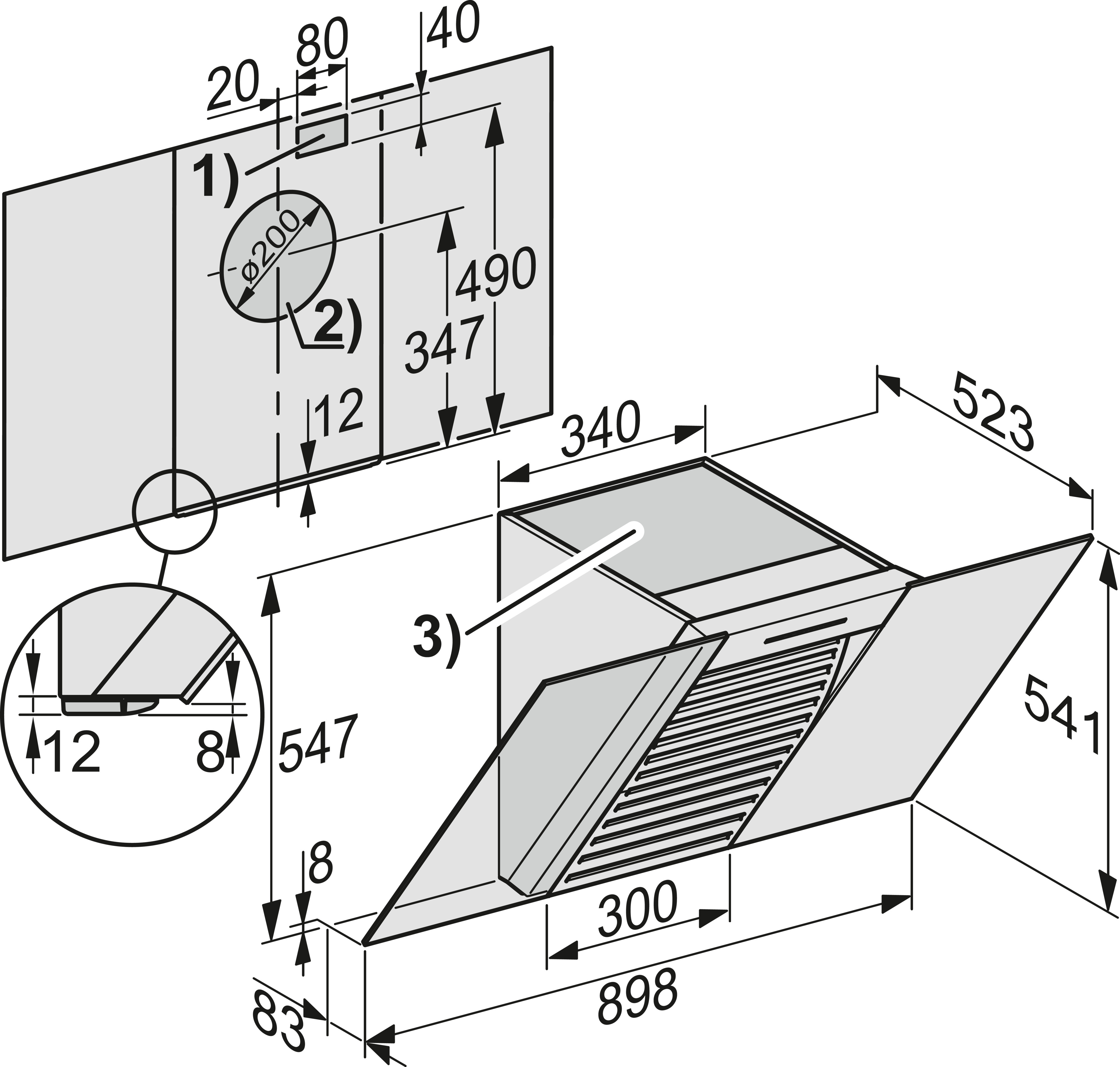Miele DA 6096 W liesituuletin, musta, 90 cm – Verkkokauppa.com