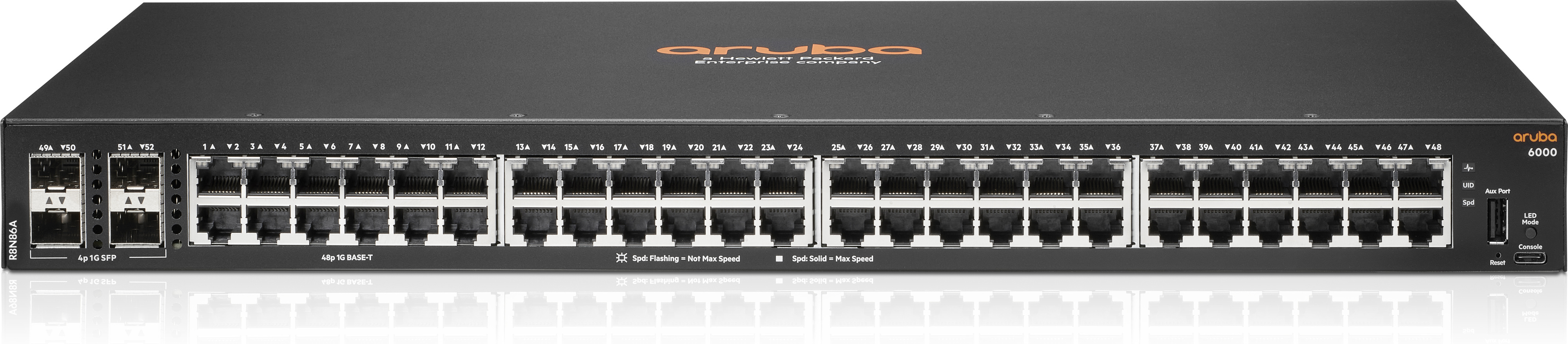 HPE Aruba 6000 48G 4SFP Switch -48-porttinen kytkin – Verkkokauppa.com
