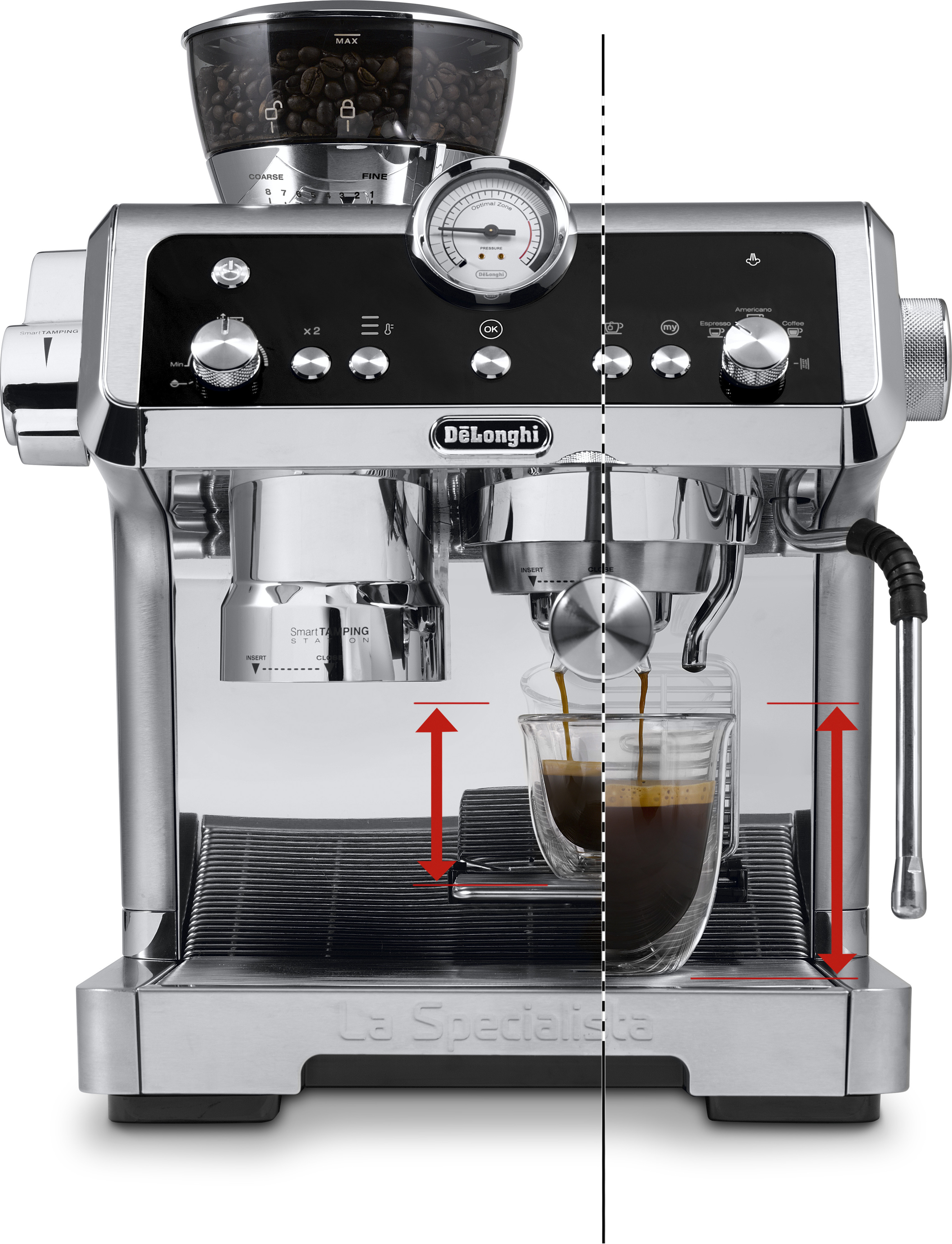 DeLonghi La Specialista Prestigio EC9355.M -espressokeitin, hopea ...