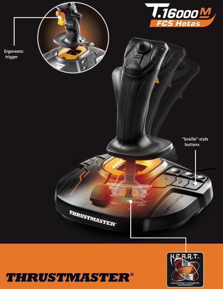 Thrustmaster T.16000M Joystick -peliohjain, PC – Verkkokauppa.com