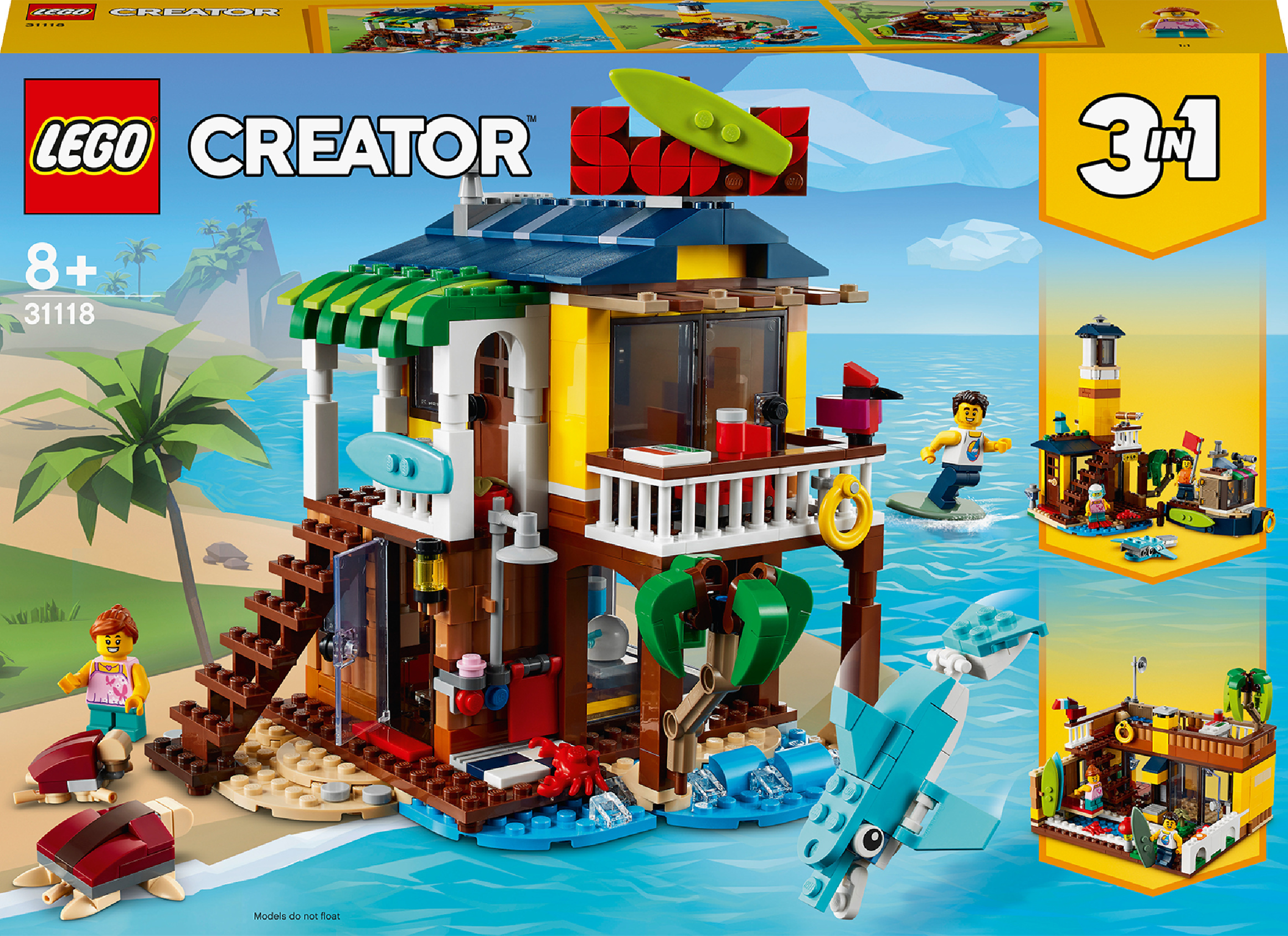 LEGO Creator 31118 - Surffaajan rantahuvila – Verkkokauppa.com