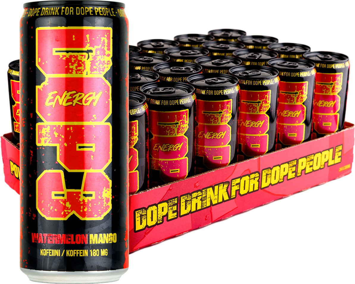 PTVLABS DOP3 Energy Watermelon Mango energiajuoma, 330 ml, 24-pack ...