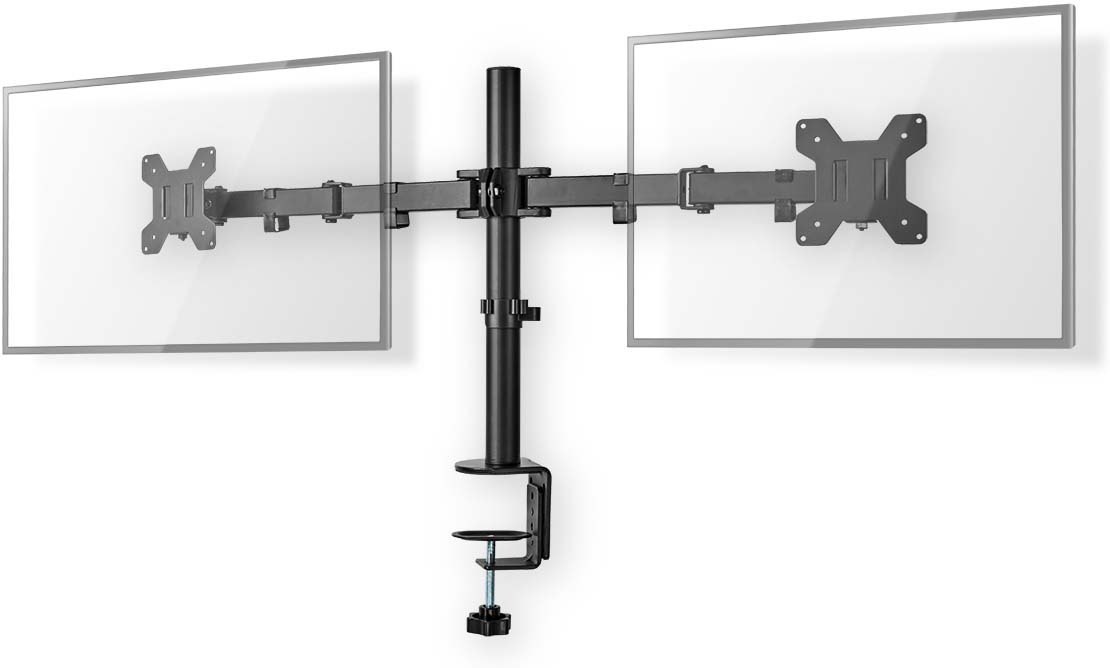 Nedis Dual Display Desk Stand -pöytäjalka kahdelle näytölle ...