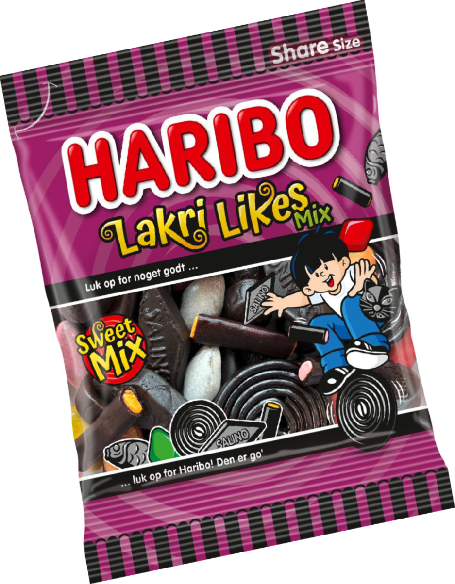 Haribo Lakri Likes makeispussi, 250 g, 14-pack – Verkkokauppa.com