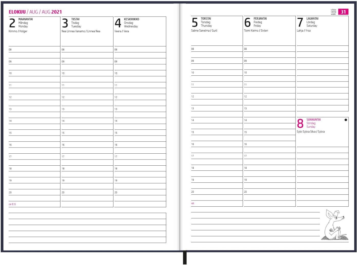 Muumi Hattivatti 2022 -kalenteri, A5, kierre – Verkkokauppa.com