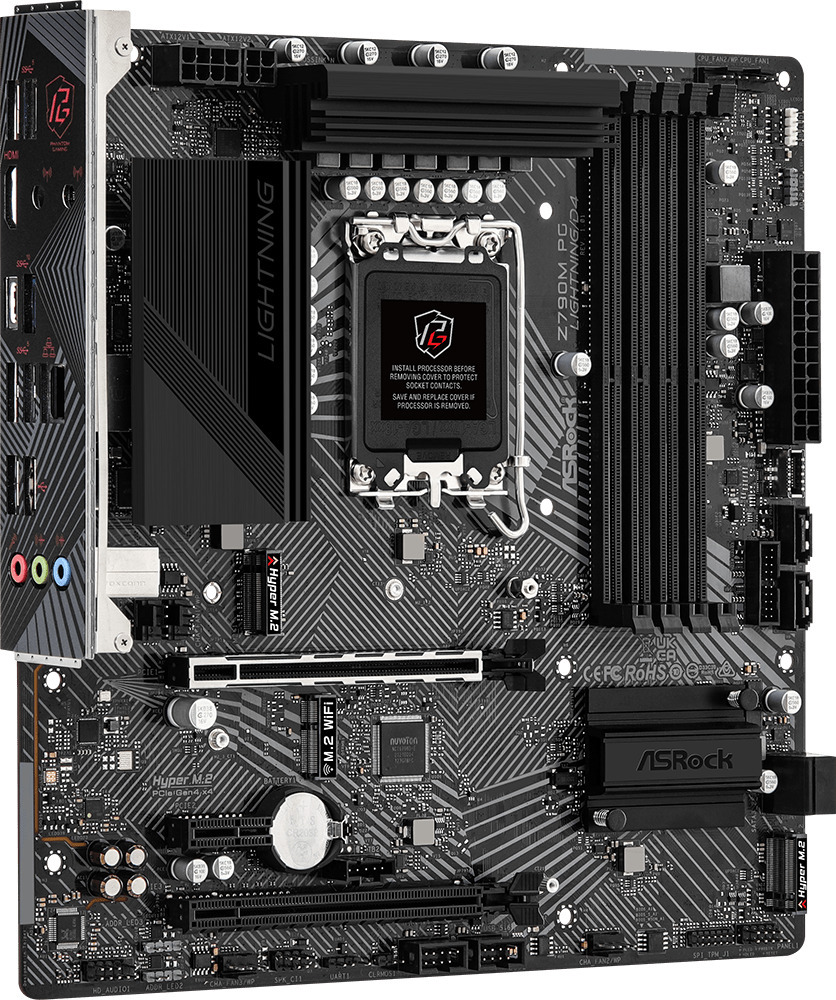 ASRock Z790M PG Lightning/D4 mATX -emolevy – Verkkokauppa.com