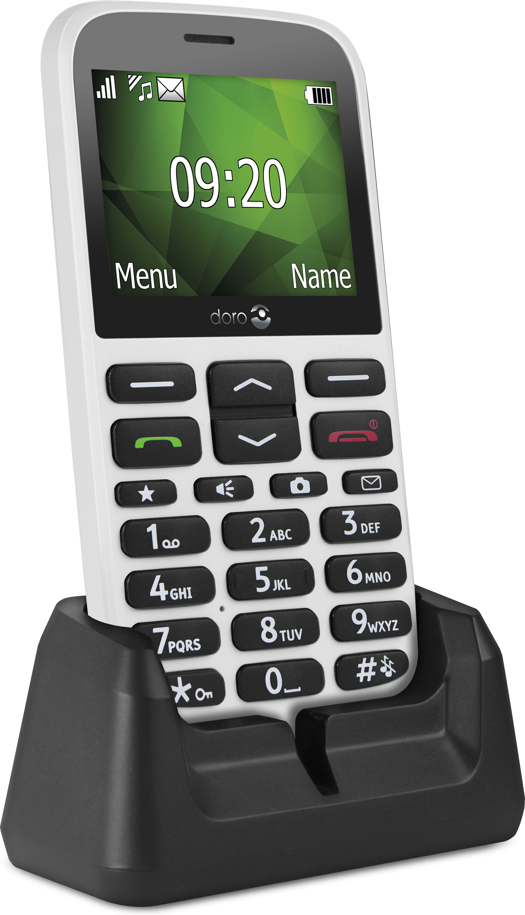 Doro 1372 -peruspuhelin, valkoinen – Verkkokauppa.com