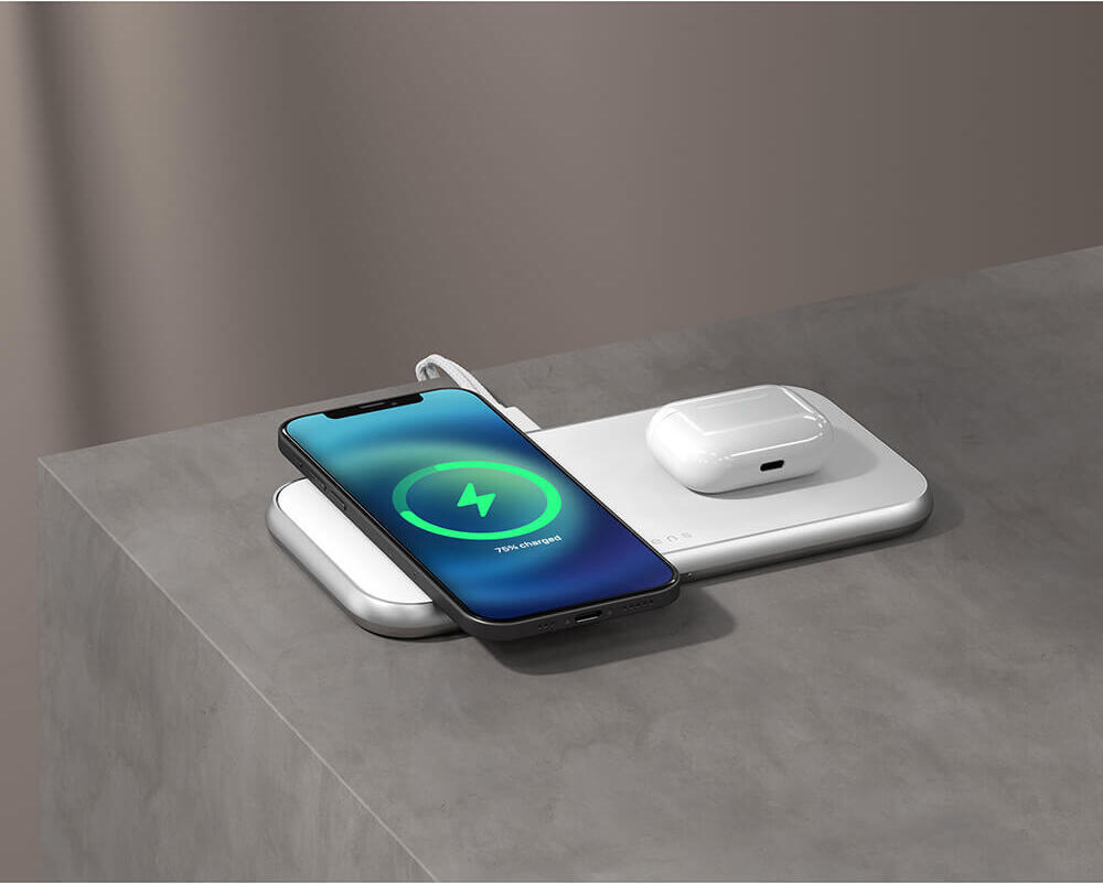 ZENS 3-in-1 -langaton latausalusta, valkoinen – Verkkokauppa.com