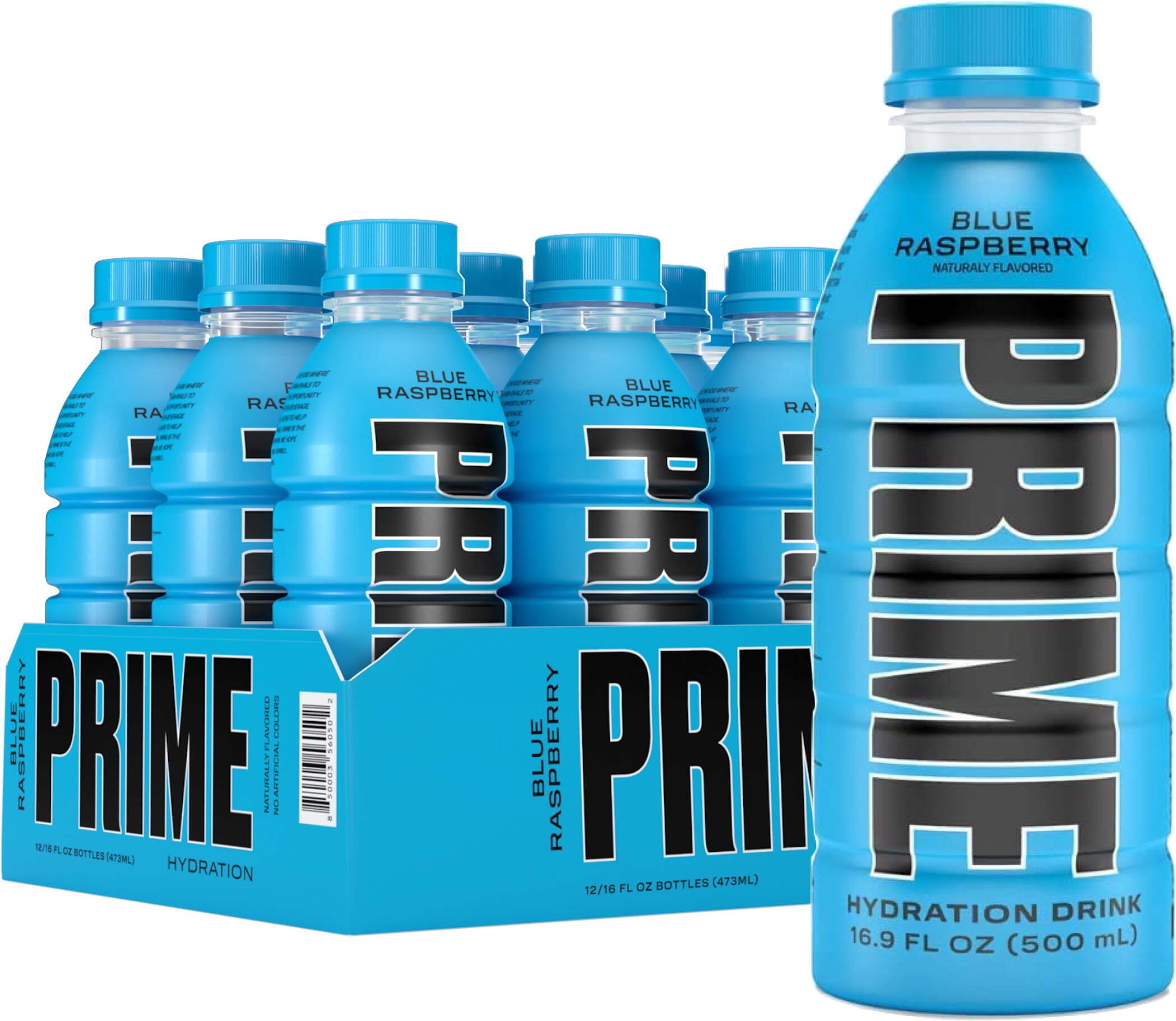 PRIME Hydration Blue Raspberry -urheilujuoma, 500 ml, 12-pack ...