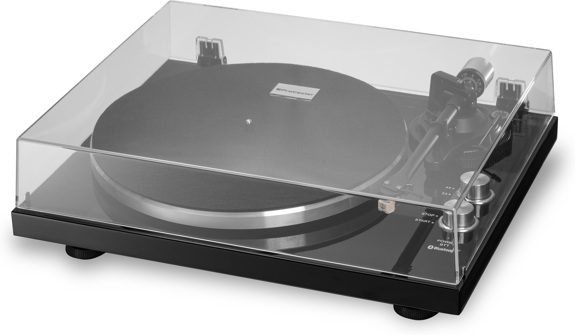 ProCaster LP-20 BT levysoitin Audio Technica AT-3600L äänirasialla ...