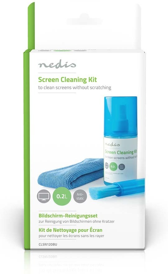 Nedis Screen Cleaning Kit -näytönpuhdistussetti, 200 ml – Verkkokauppa.com