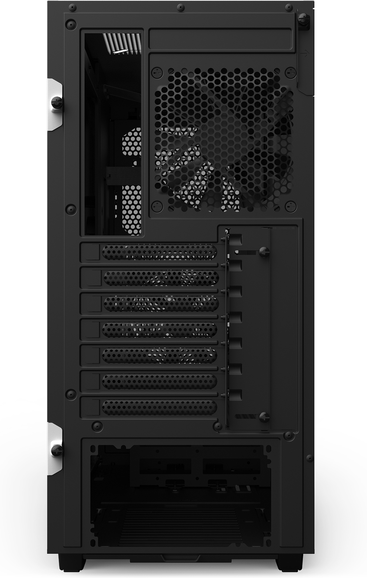 NZXT H511 Flow Compact Mid Tower ATX-kotelo, sivuikkunalla, valkoinen ...