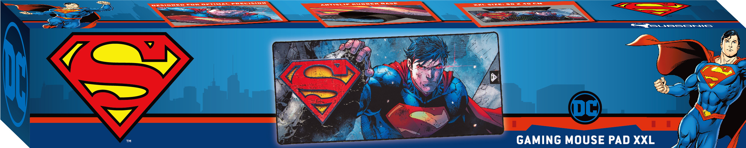 Subsonic Gaming Mouse Pad XXL Superman -hiirimatto – Verkkokauppa.com
