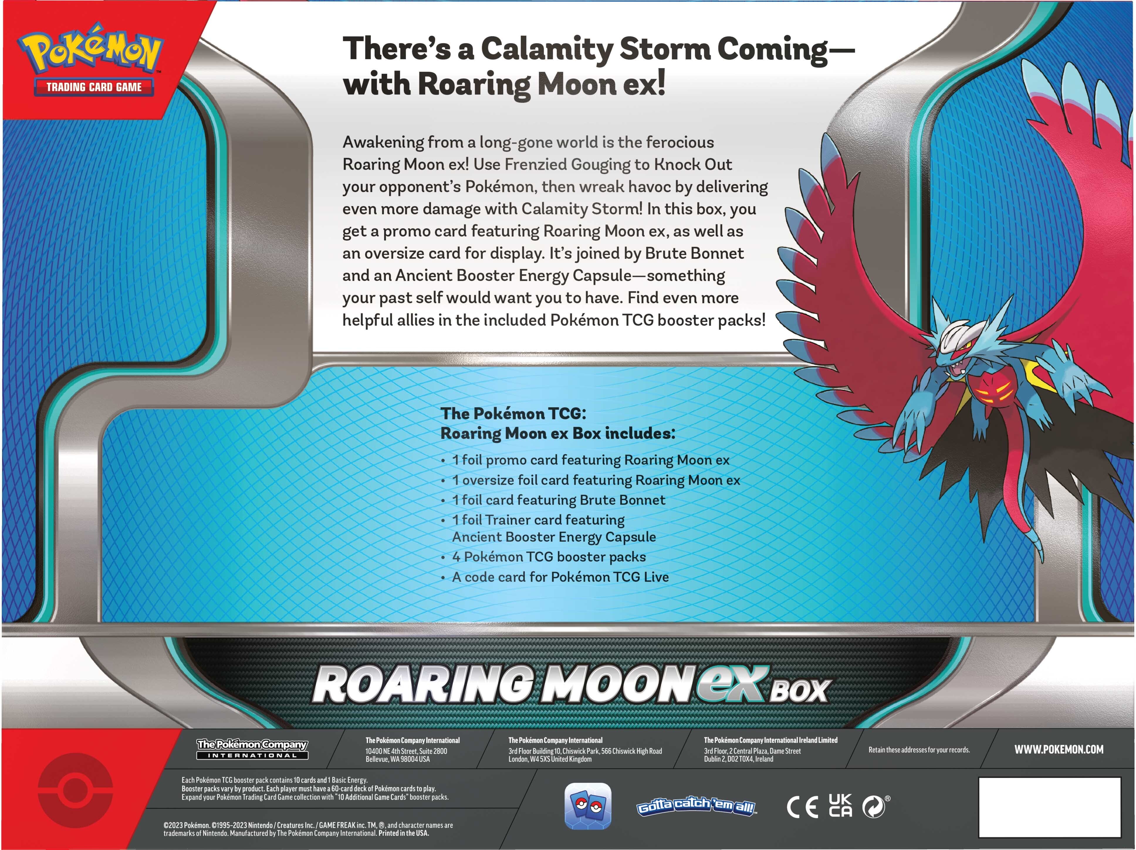 Pokemon TCG: Roaring Moon ex Box -keräilykorttisetti – Verkkokauppa.com