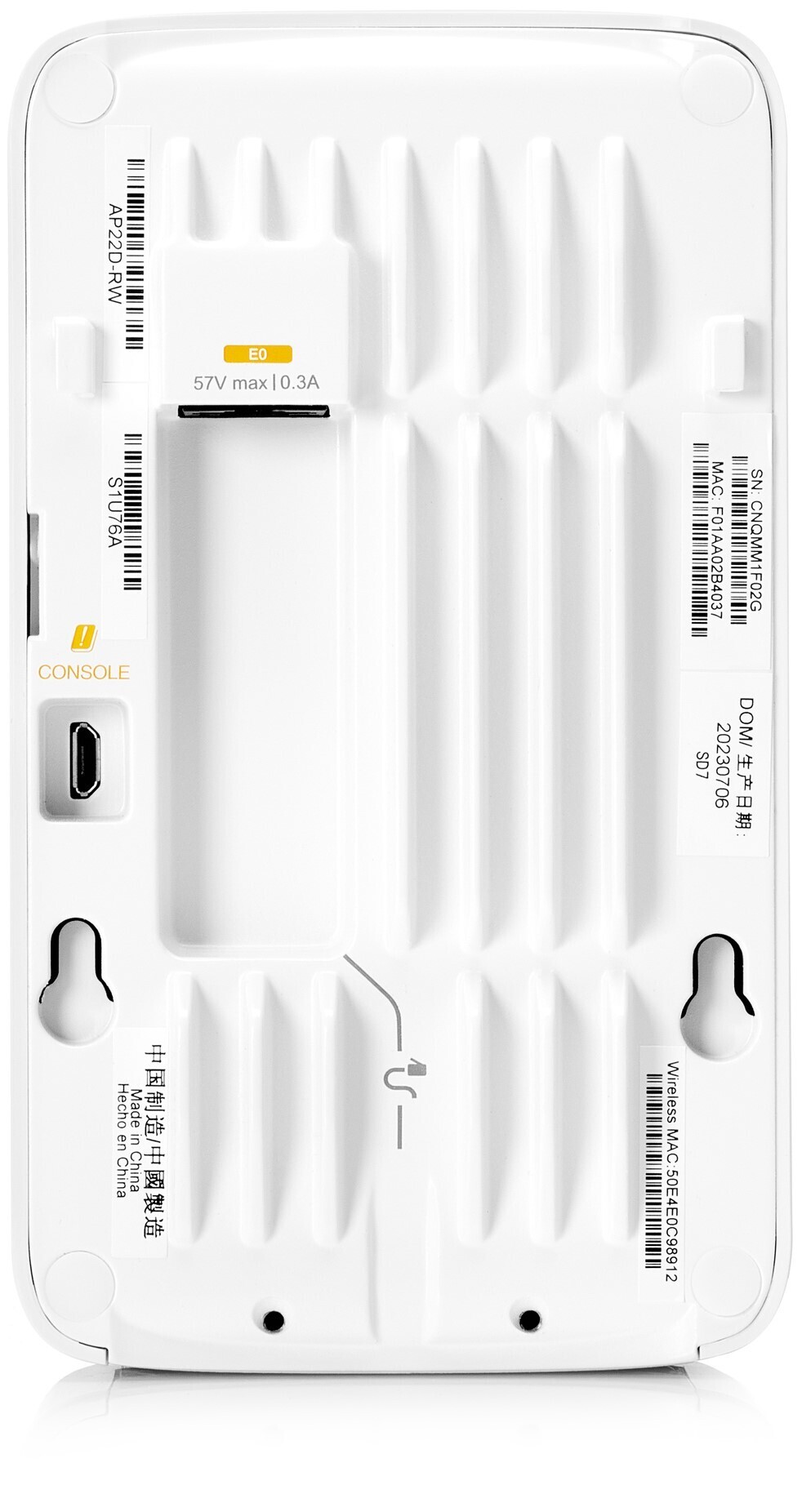 HPE Aruba Instant On Access Point AP22D Dual Radio 2x2 Wi‑Fi 6 ...