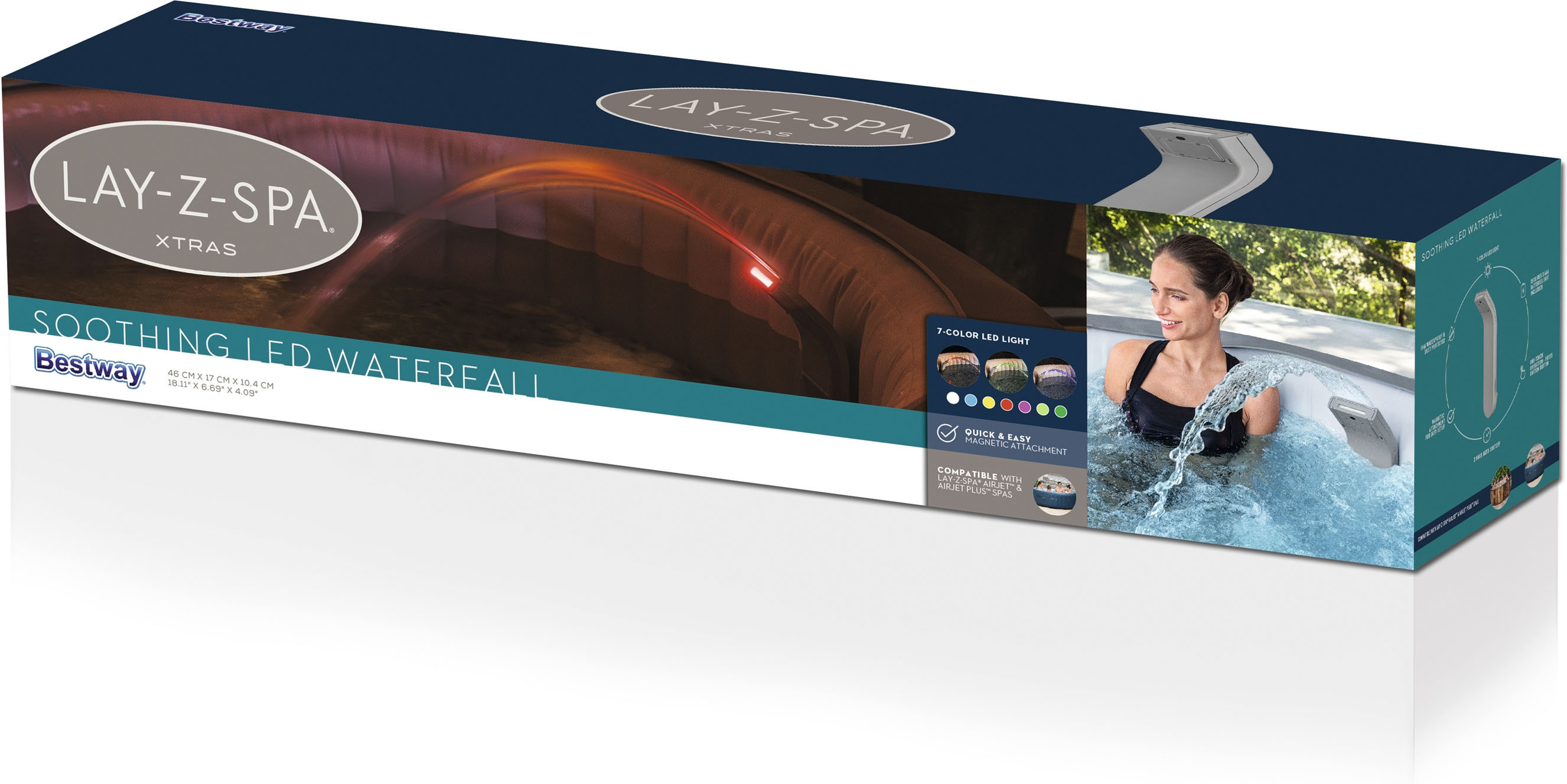Bestway Lay-Z-Spa Soothing LED Waterfall – Verkkokauppa.com