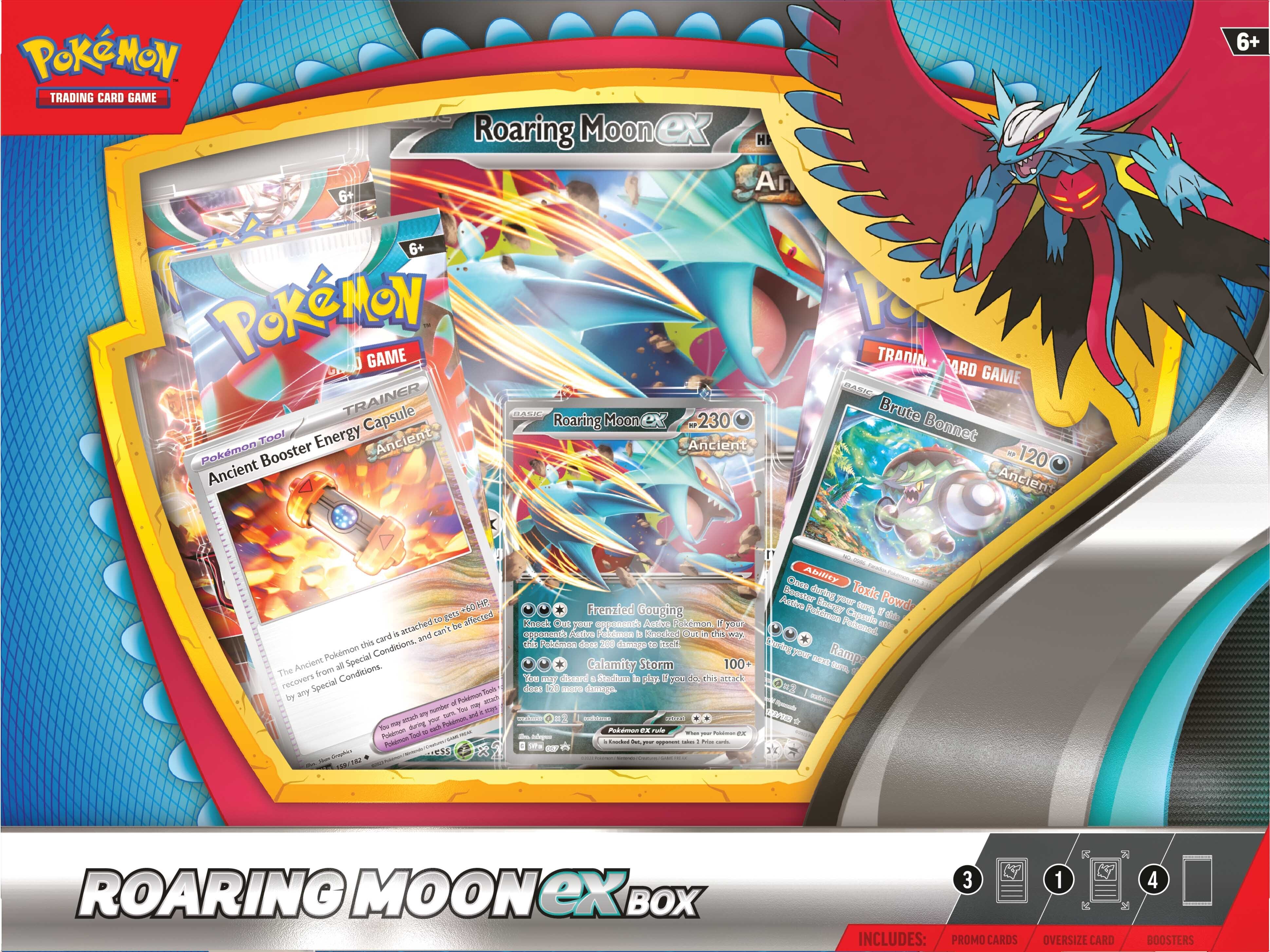 Pokemon TCG: Roaring Moon ex Box -keräilykorttisetti – Verkkokauppa.com