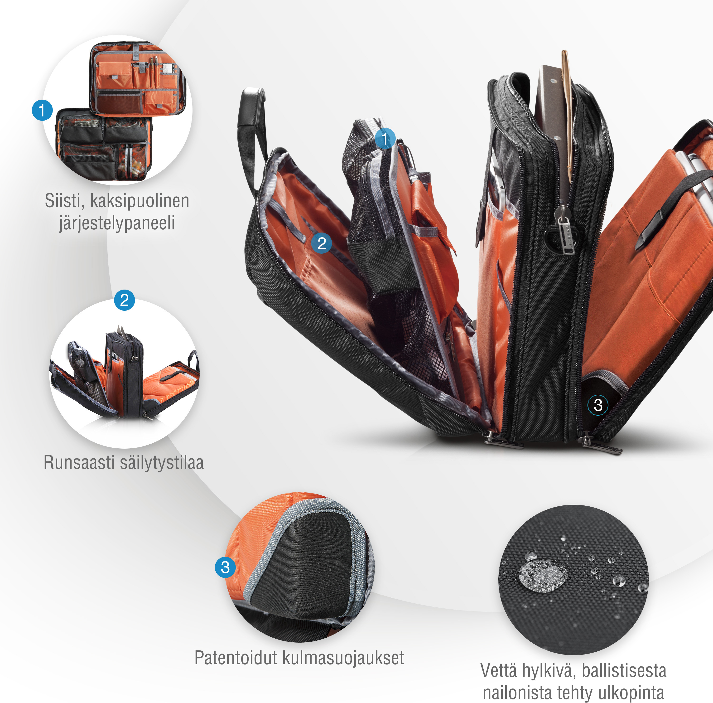 Everki Versa Premium 17,3" -tietokonelaukku, musta – Verkkokauppa.com