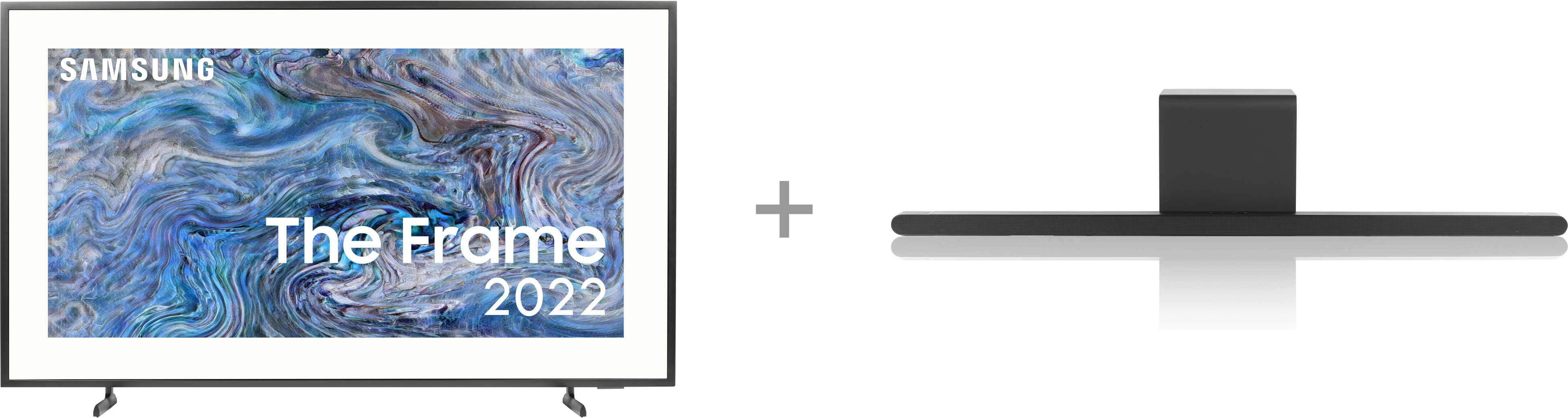 Samsung QE65LS03B 65" The Frame 4K QLED -televisio + Samsung HW-S800B ...
