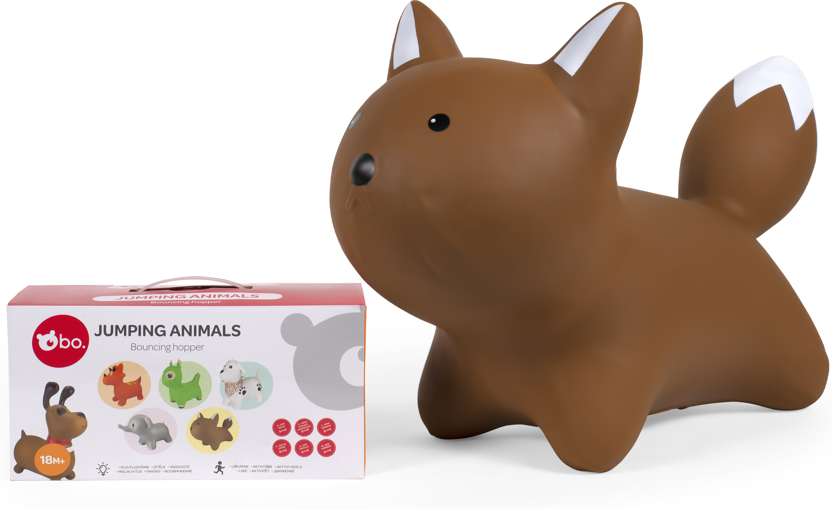 bo. Jumping Animal Bouncer -pomppueläin, Kettu – Verkkokauppa.com