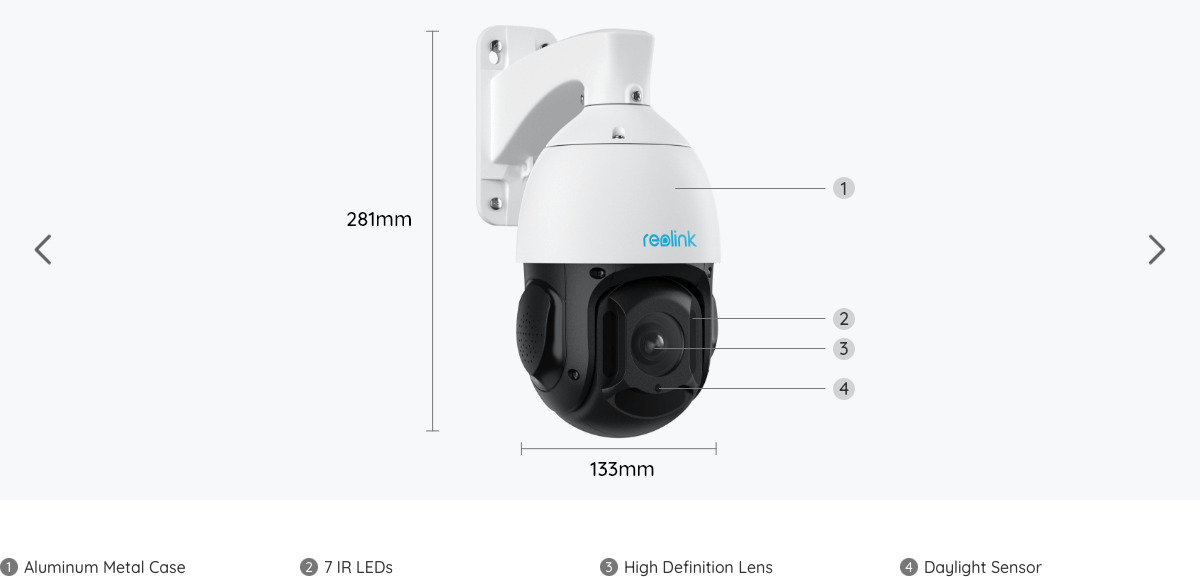 Reolink RLC-823A 16X PTZ PoE+ -valvontakamera ulko- ja sisäkäyttöön ...