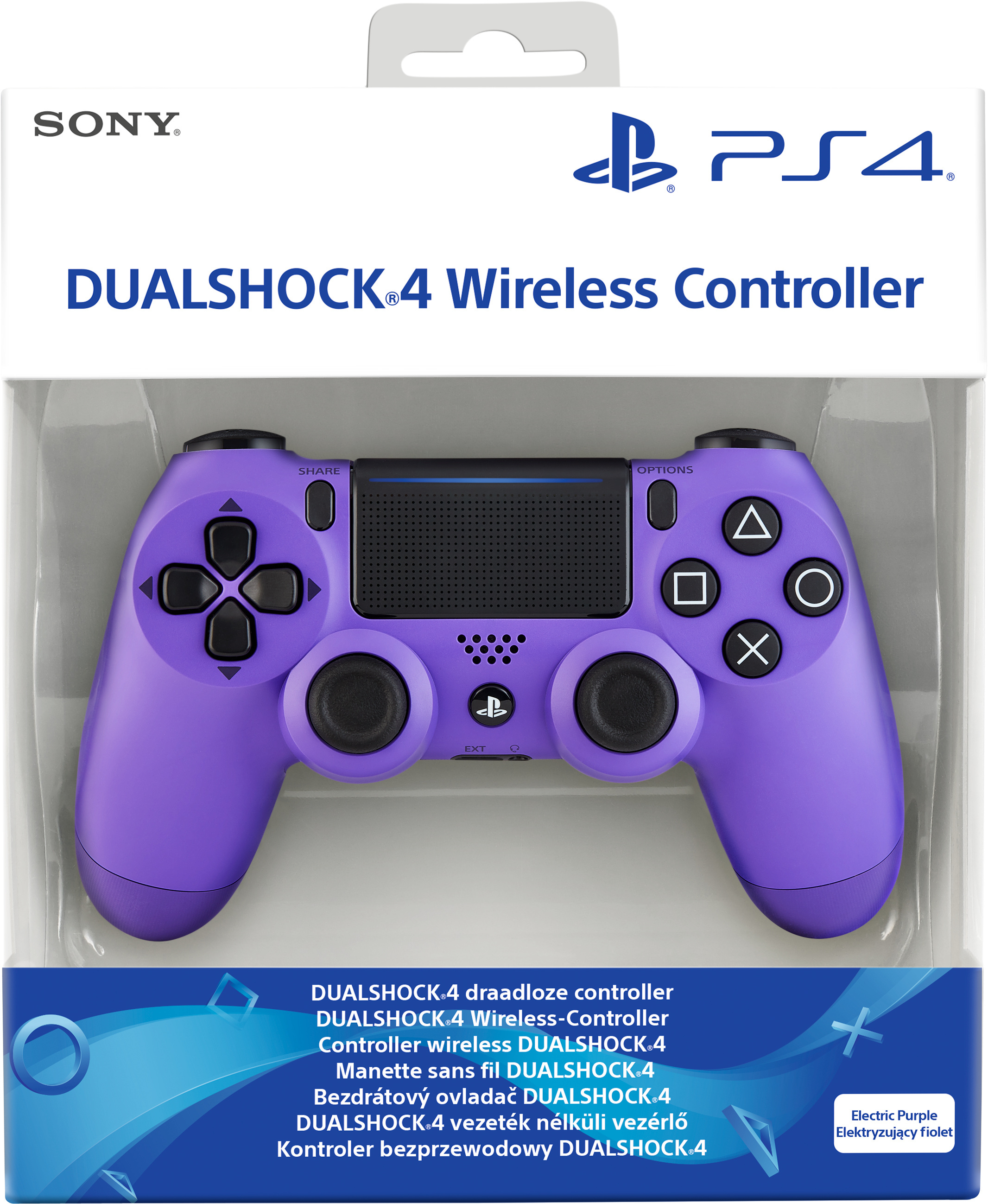Sony DualShock 4 v2 -peliohjain, Electric Purple, PS4 – Verkkokauppa.com