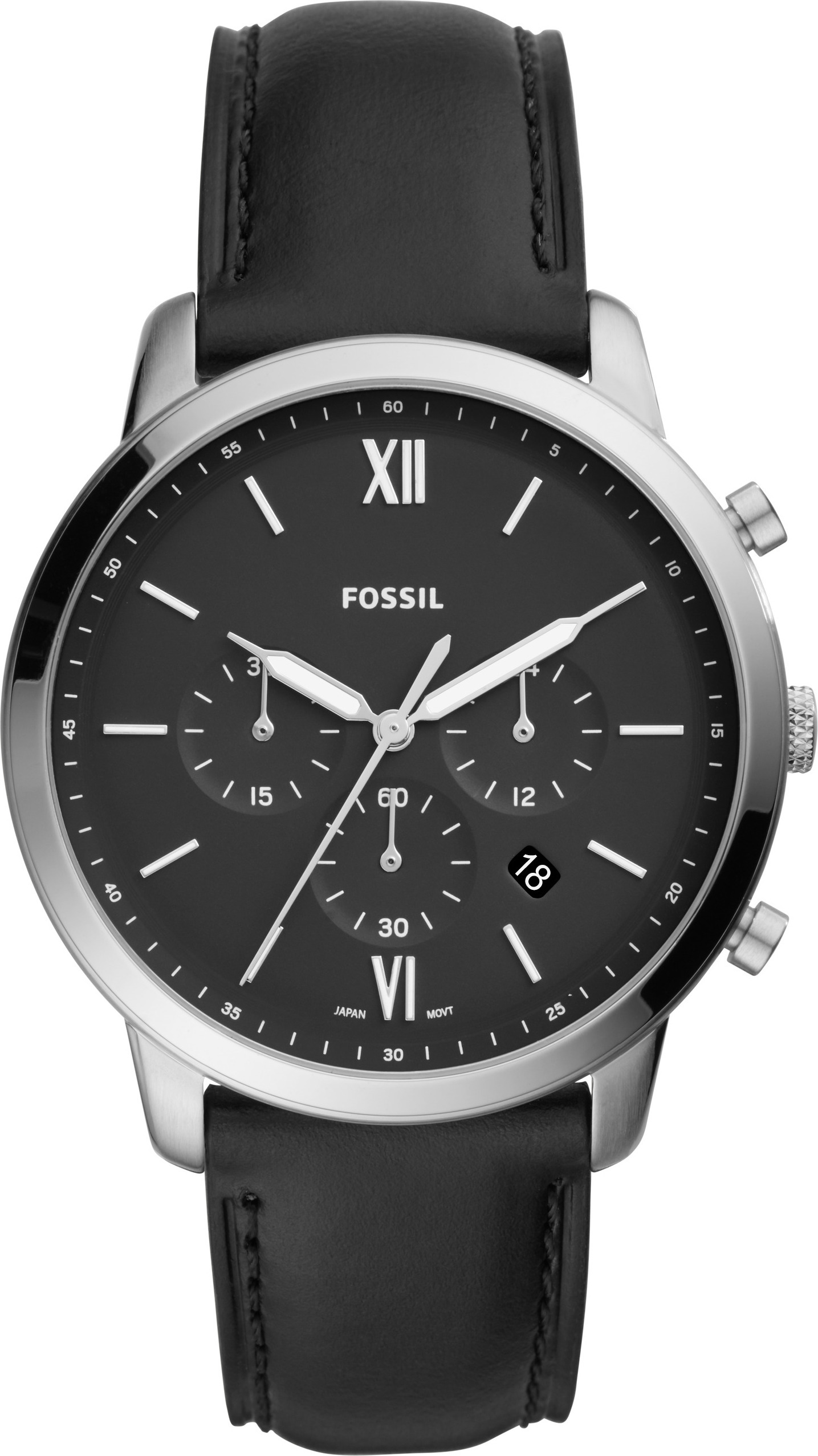 Fossil Neutra Chronograph FS5452 -rannekello, 44 mm – Verkkokauppa.com