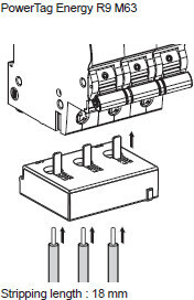 Schneider Electric Wiser PowerTag Resi9 R9M40 -energiamittari ...
