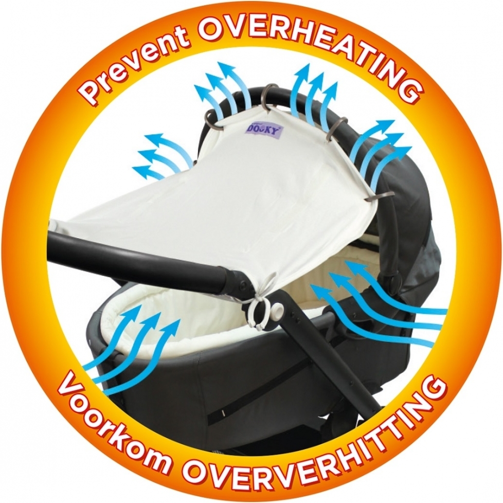 Dooky Universal Cover -vaunuverho, Cream – Verkkokauppa.com