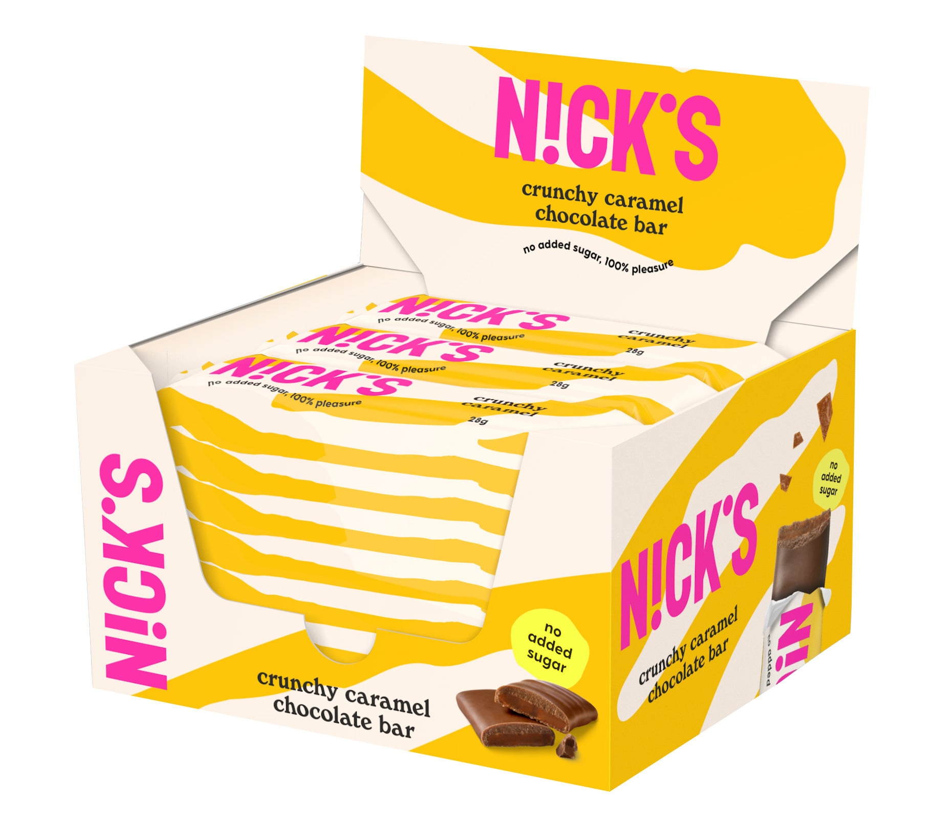 Nick's Crunchy Caramel patukka, 28 g, 21-pack – Verkkokauppa.com