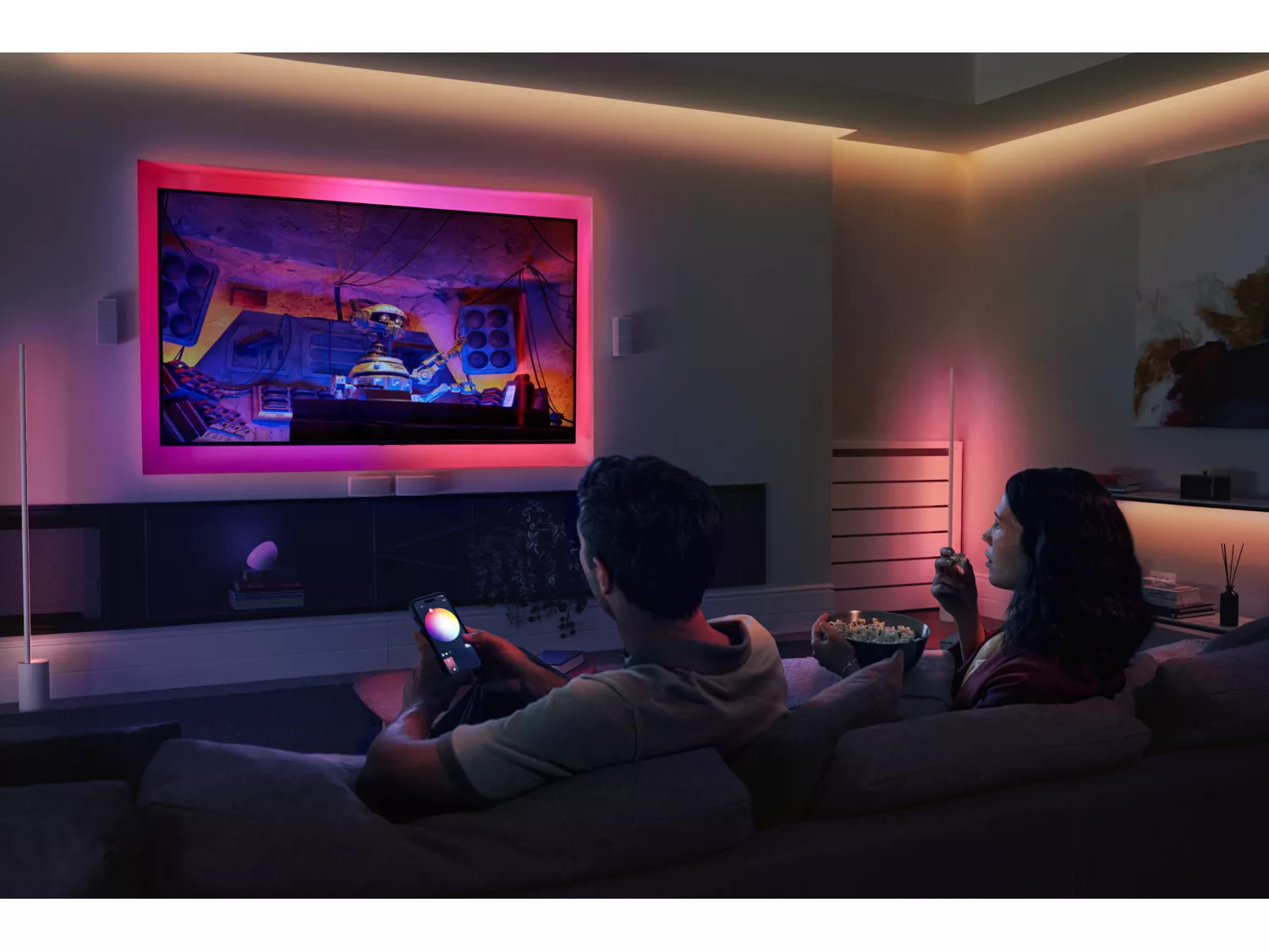 Philips Hue Flux Strip Light Smart Light Strip, 4 m, 2 Pack ...
