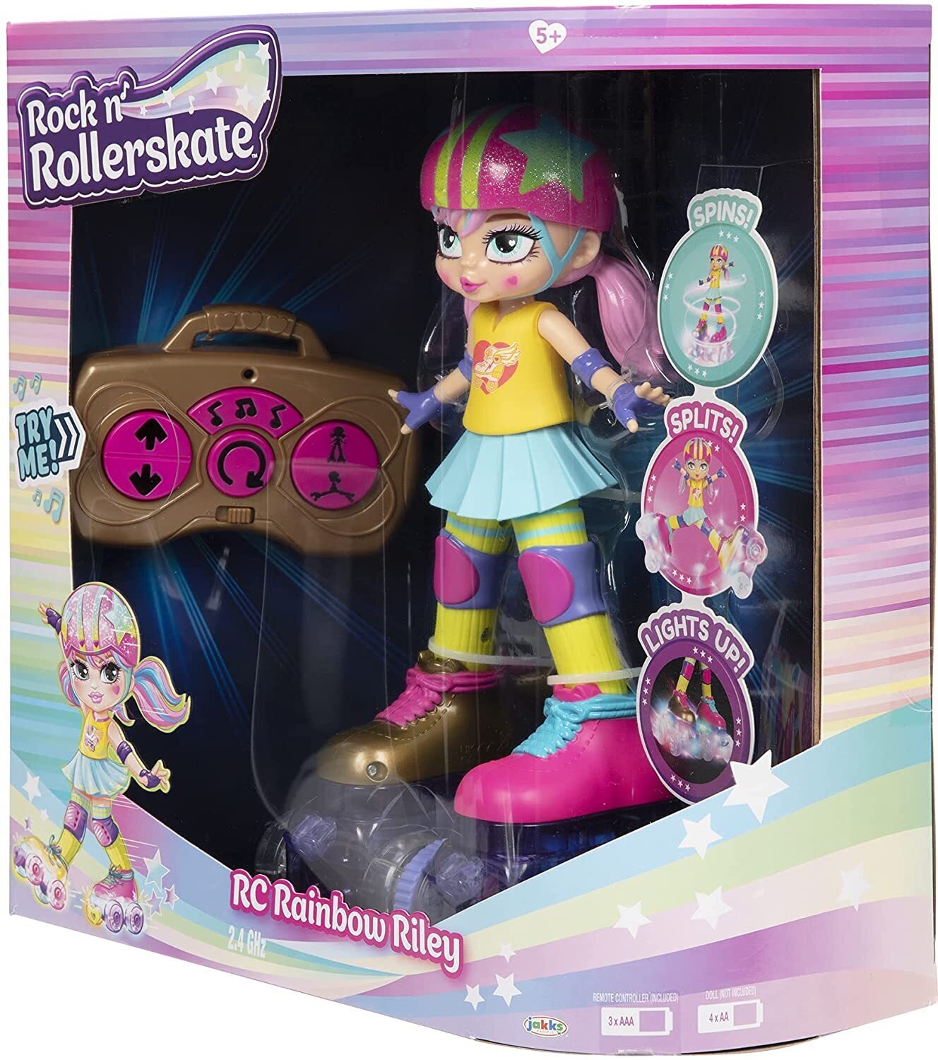 Rock N Rollerskate Rainbow Riley -kauko-ohjattava – Verkkokauppa.com