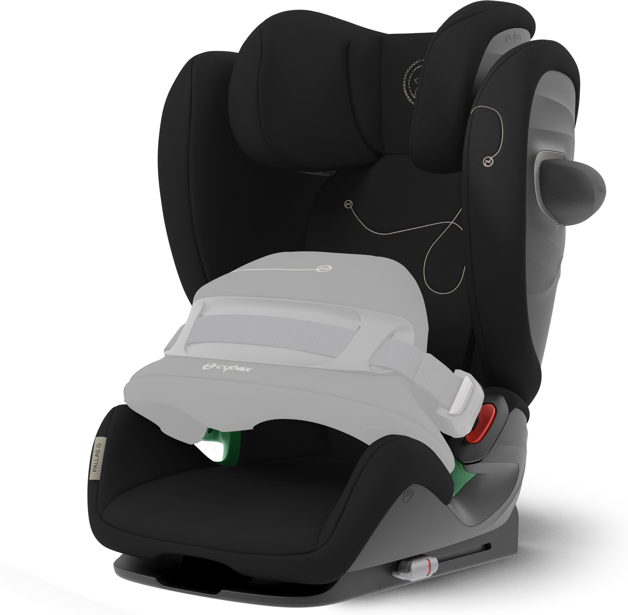 CYBEX Pallas G i-Size -turvaistuin, 76 - 150 cm, Moon Black ...