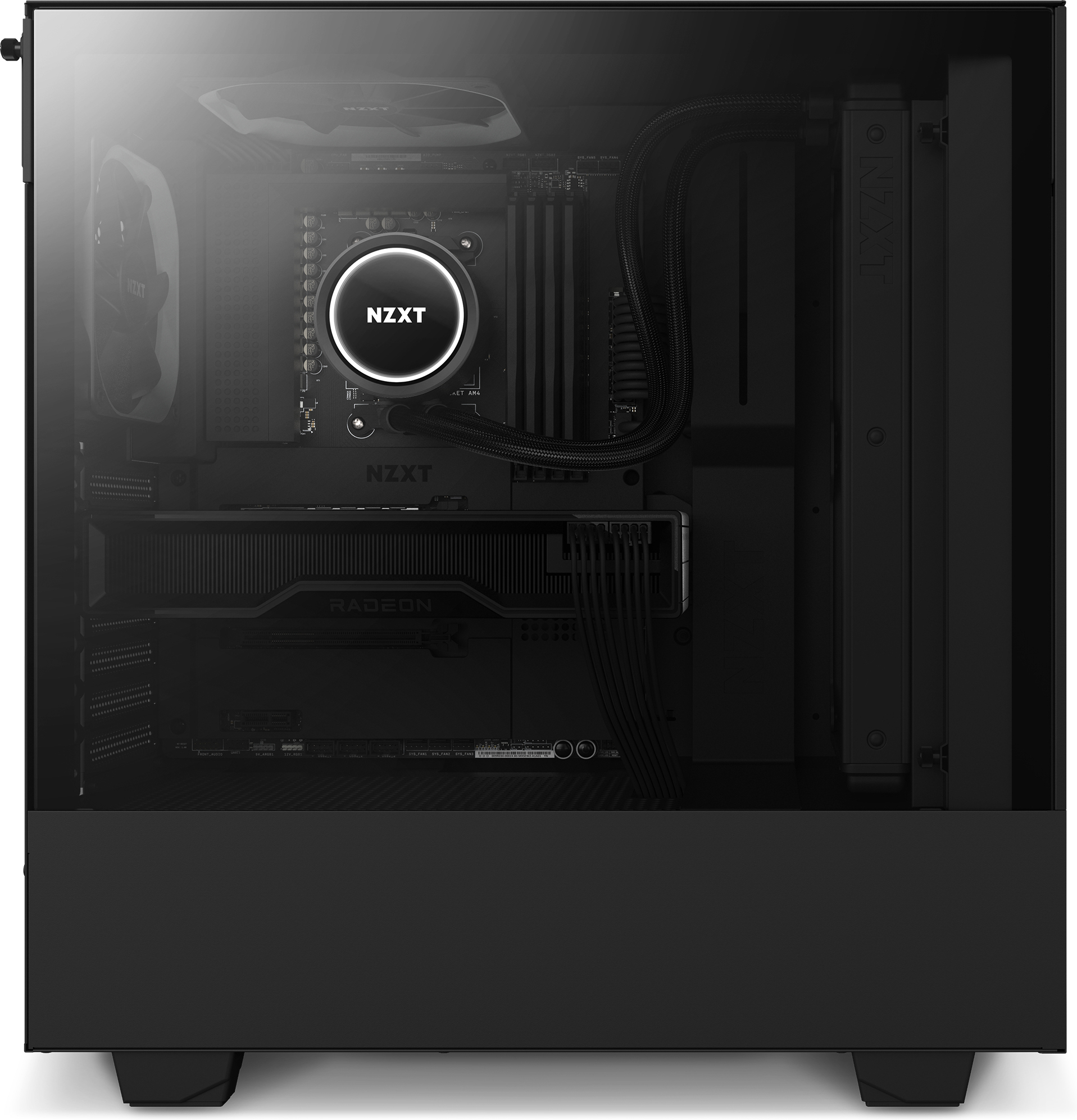 NZXT H511 Flow Compact Mid Tower ATX-kotelo ikkunalla, musta ...