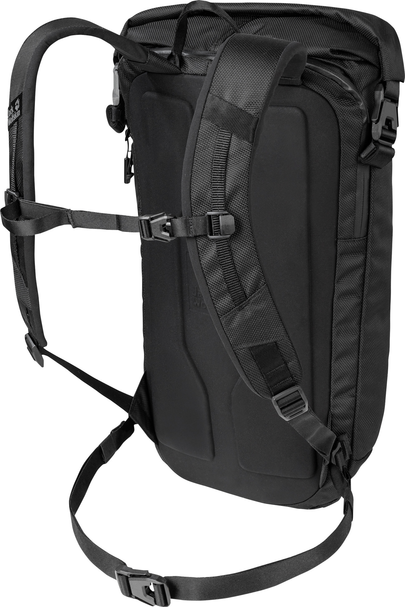 Jack Wolfskin Helsinki Rolltop -päiväreppu, ultra black – Verkkokauppa.com