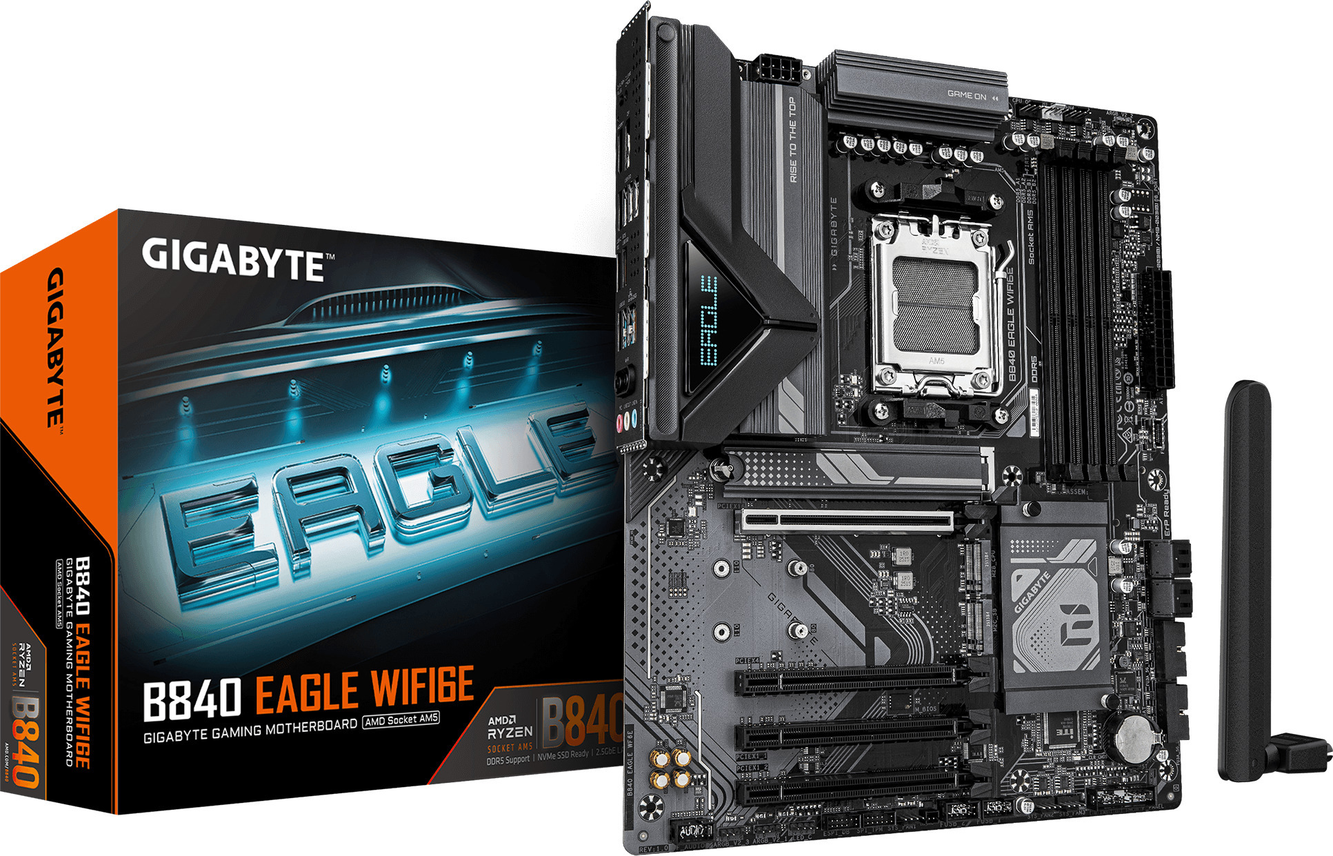 GIGABYTE B840 EAGLE WIFI6E ATX-emolevy – Verkkokauppa.com
