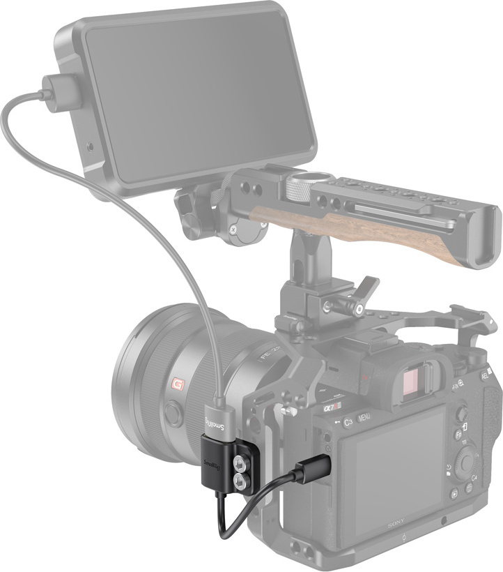 SmallRig 3021 Ultra Slim 4K HDMI -adapterikaapeli (D -> A ...