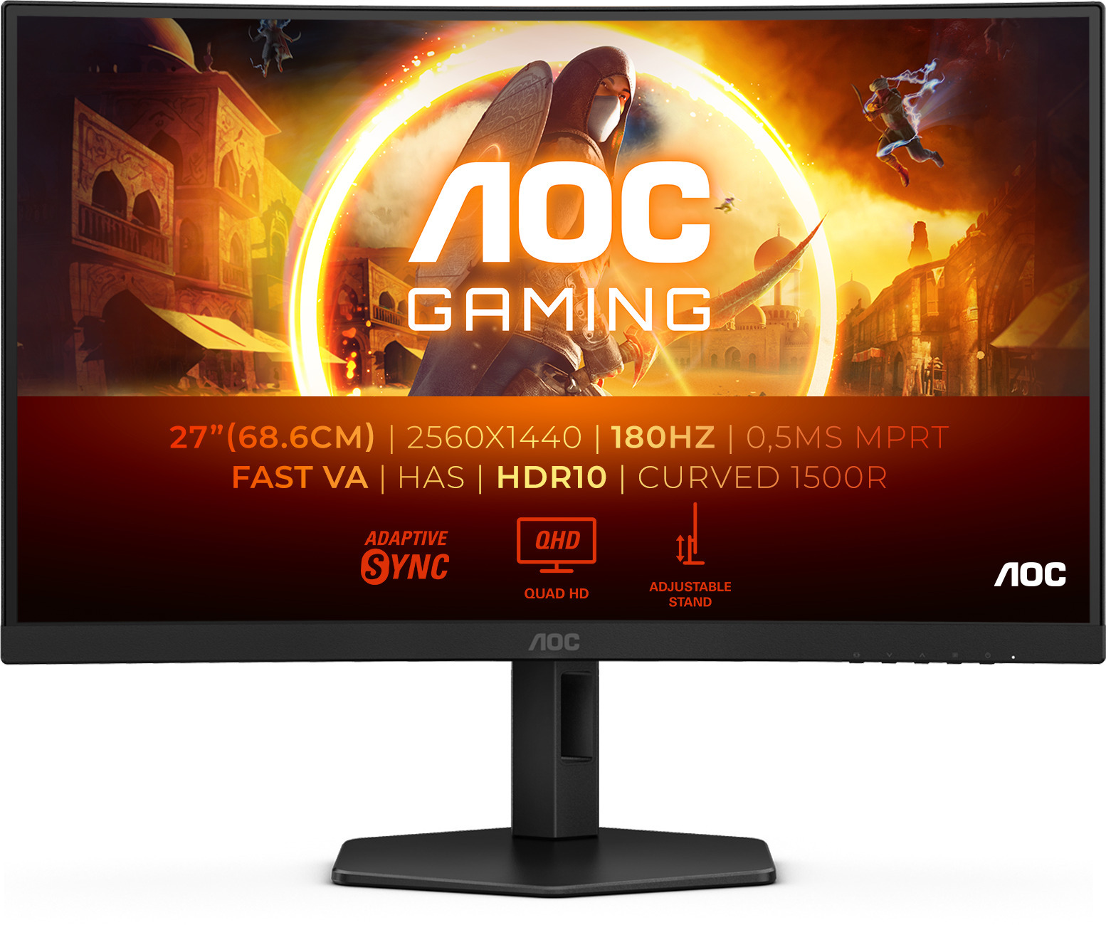 AOC CQ27G4X 27" Curved Gaming Monitor – Verkkokauppa.com