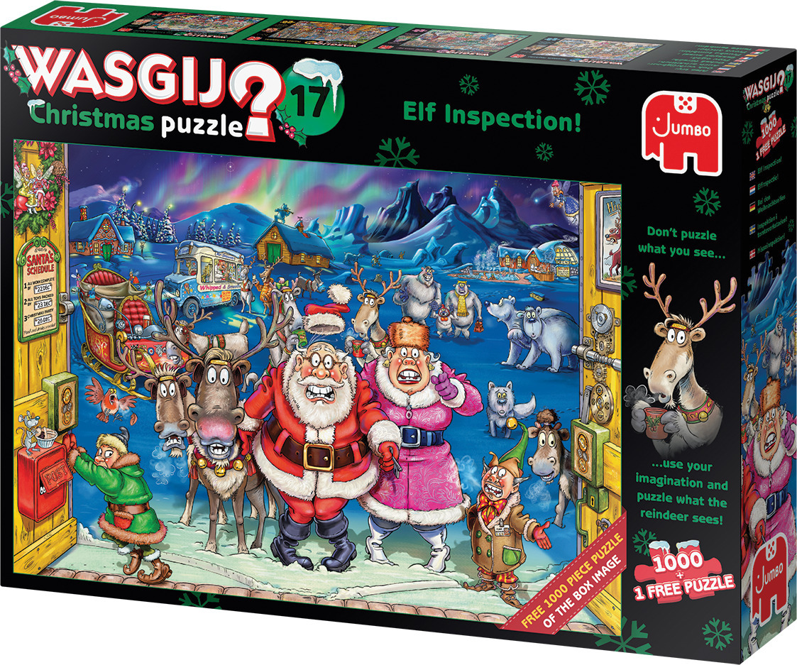 Wasgij Christmas 17, Elf Inspection -mysteeripalapeli, 1000 palaa ...