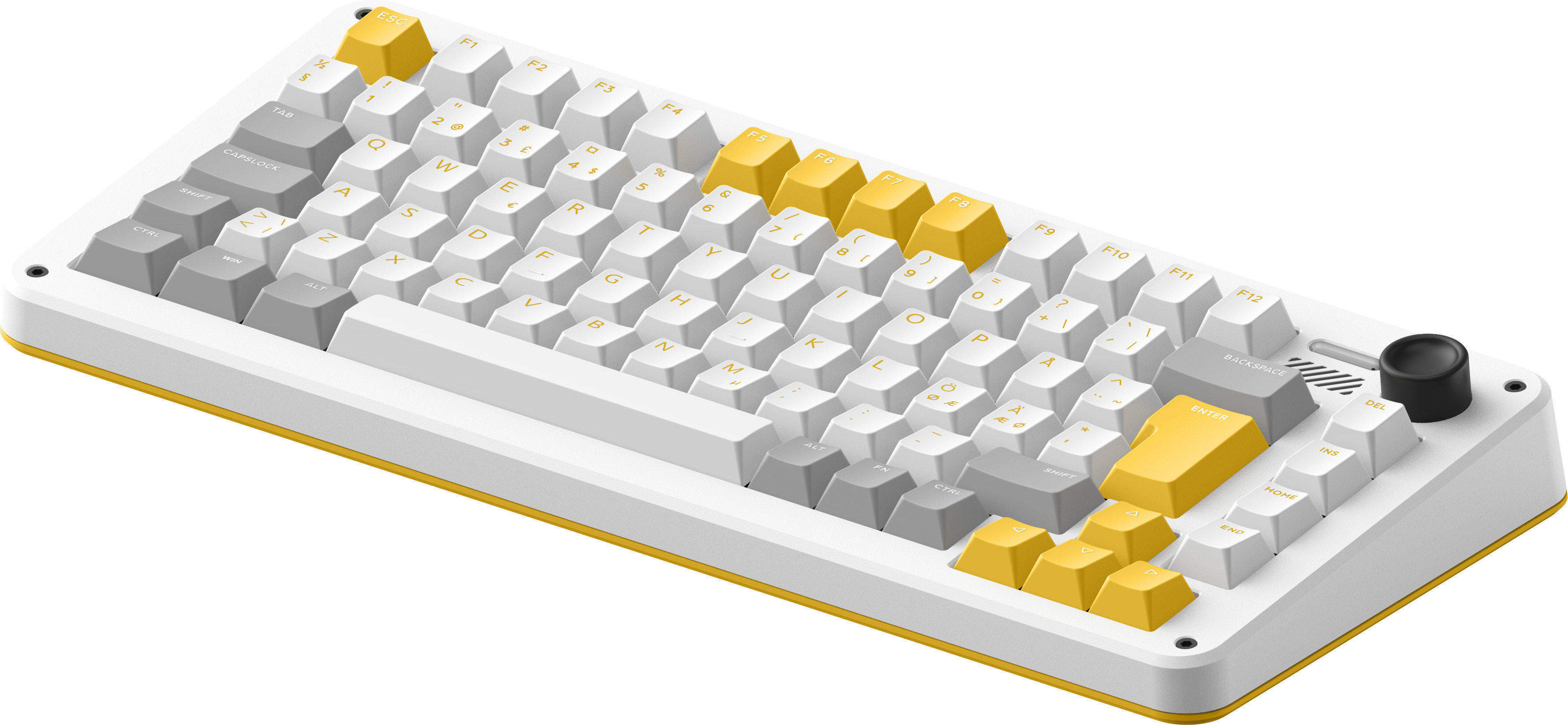 IQUNIX ZX75 Gravity Wave RGB TTC Silent Brown -näppäimistö, valkoinen ...