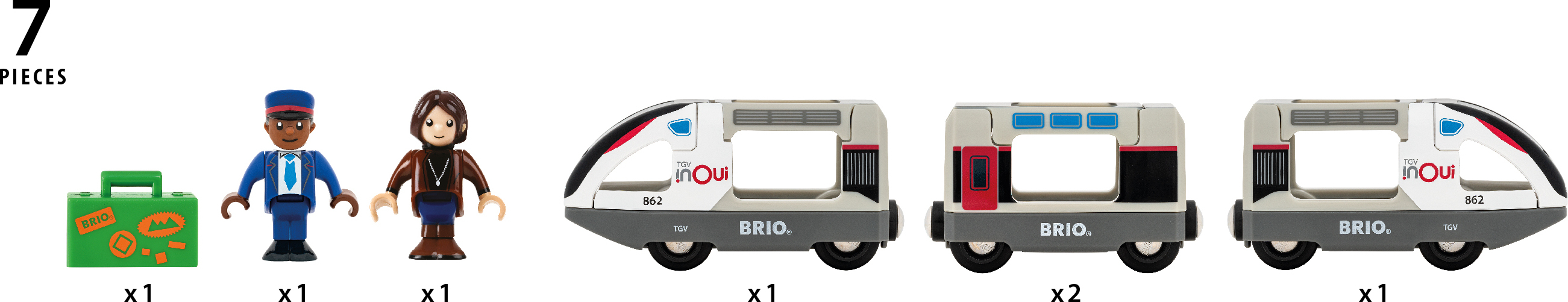 BRIO World 36087 - Maailman junat, TGV-suurnopeusjuna – Verkkokauppa.com