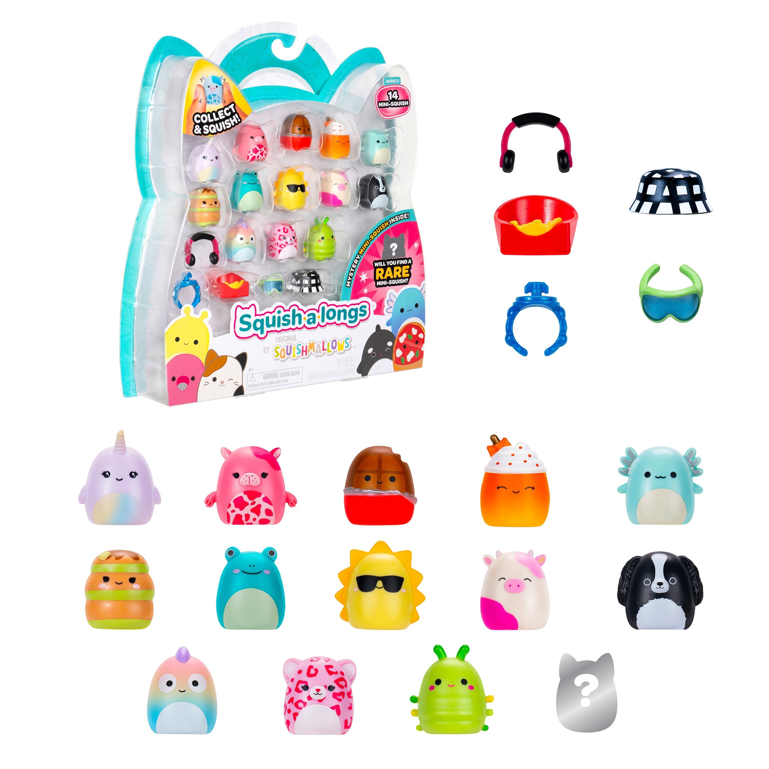 Squish-a-longs by Squishmallow, V1 S3 keräilyhahmot, 14 kpl – Verkkokauppa.com