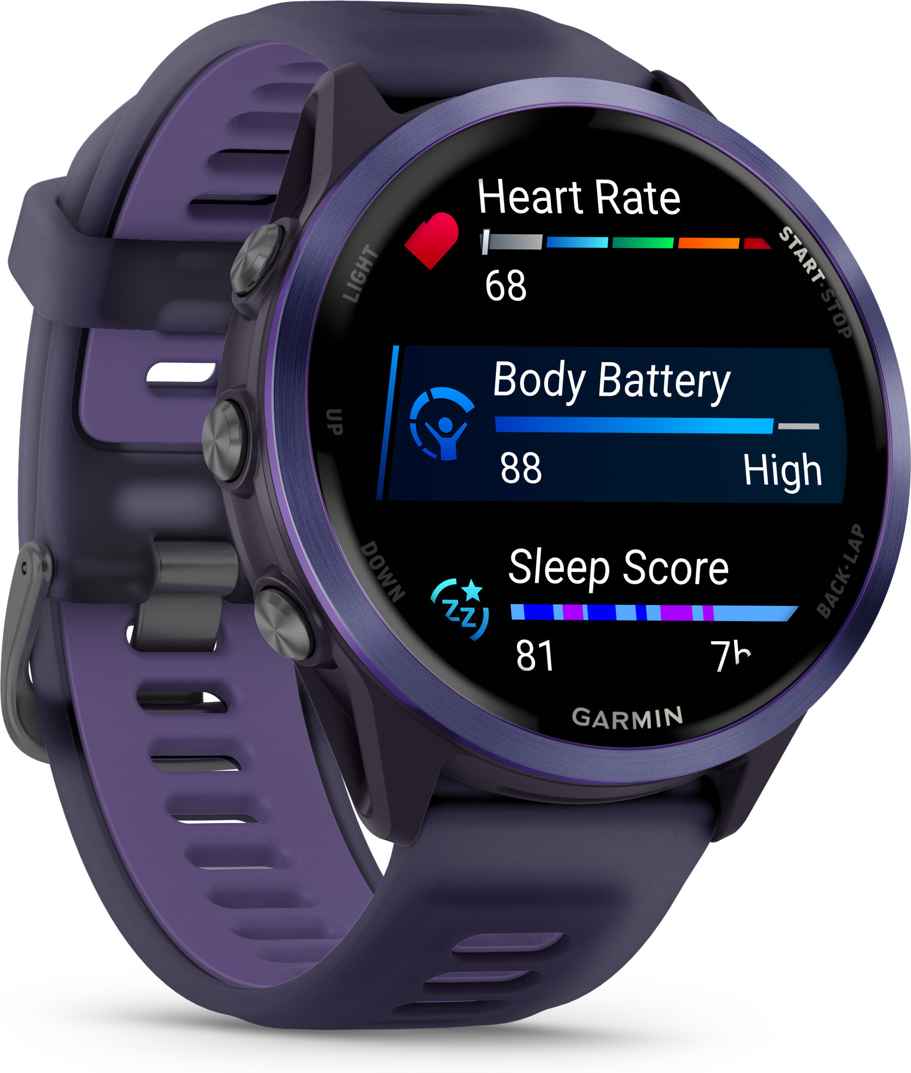 Garmin Forerunner 570 GPS juoksuälykello, 47 mm, Imperial Purple ...