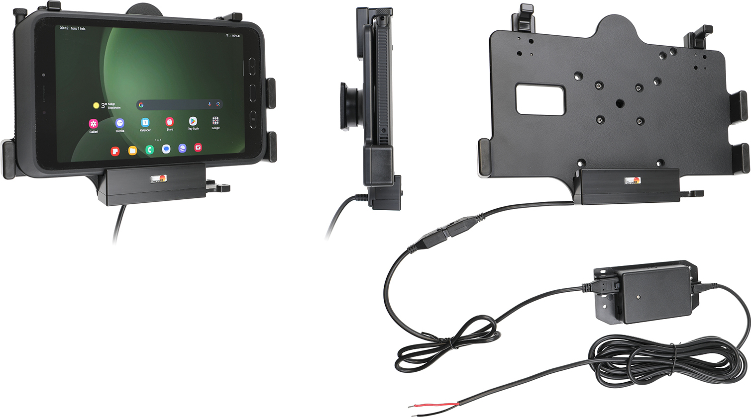 Brodit aktiivinen autoteline, Samsung Galaxy Tab Active 5 ...