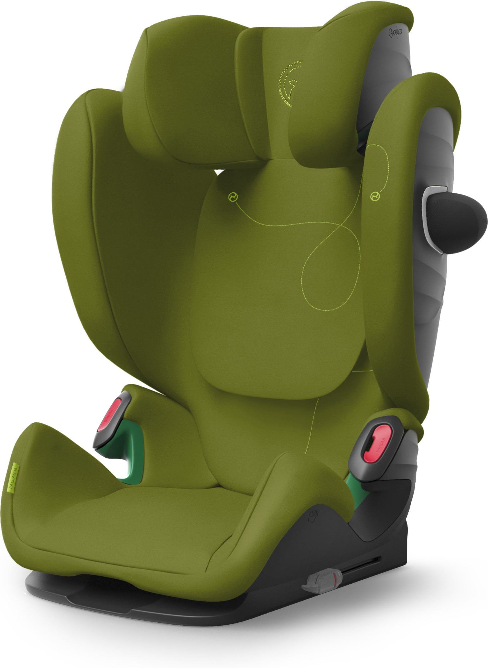 CYBEX Pallas G i-Size -turvaistuin, 76 - 150 cm, Nature Green ...