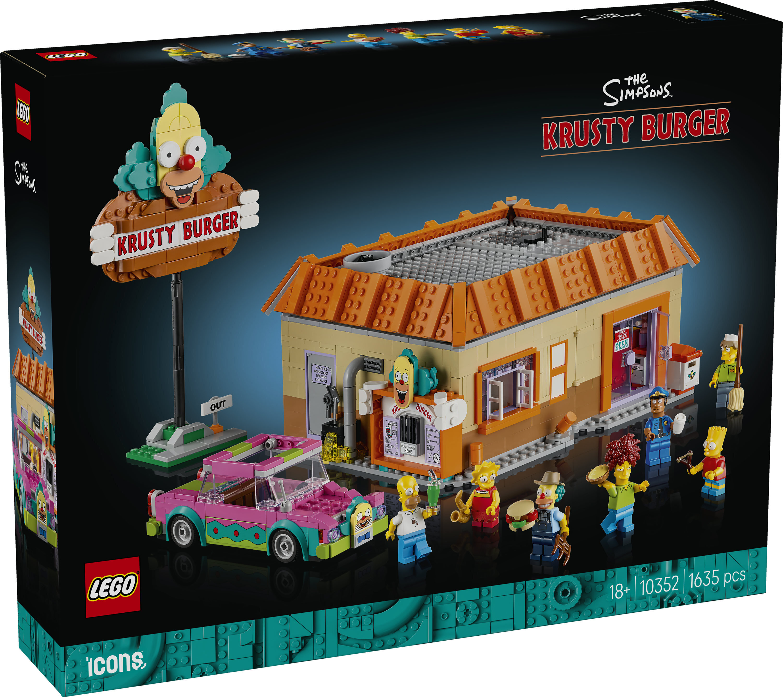 LEGO Icons 10352 - The Simpsons™: Krusty Burger – Verkkokauppa.com