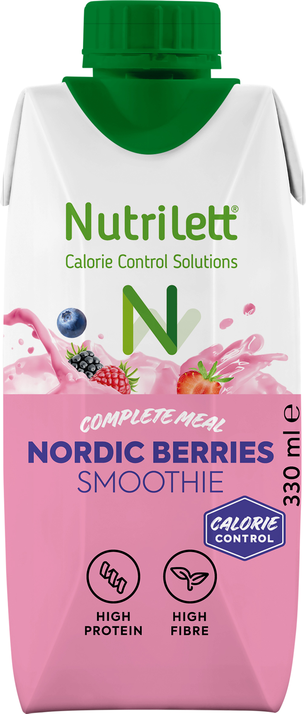 Nutrilett Smoothie Nordic Berries -ateriankorvikejuoma, 330 ml, 12-PACK ...